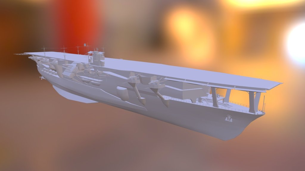 IJN KAGA - 3D model by adriahnmiguel (@aamiguel) [c889613] - Sketchfab