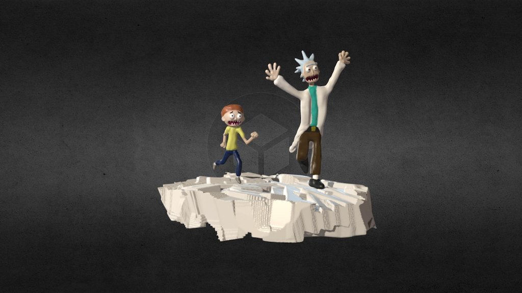 RICK N MORTY - 3D model by Gilloute [c88d9bc] - Sketchfab