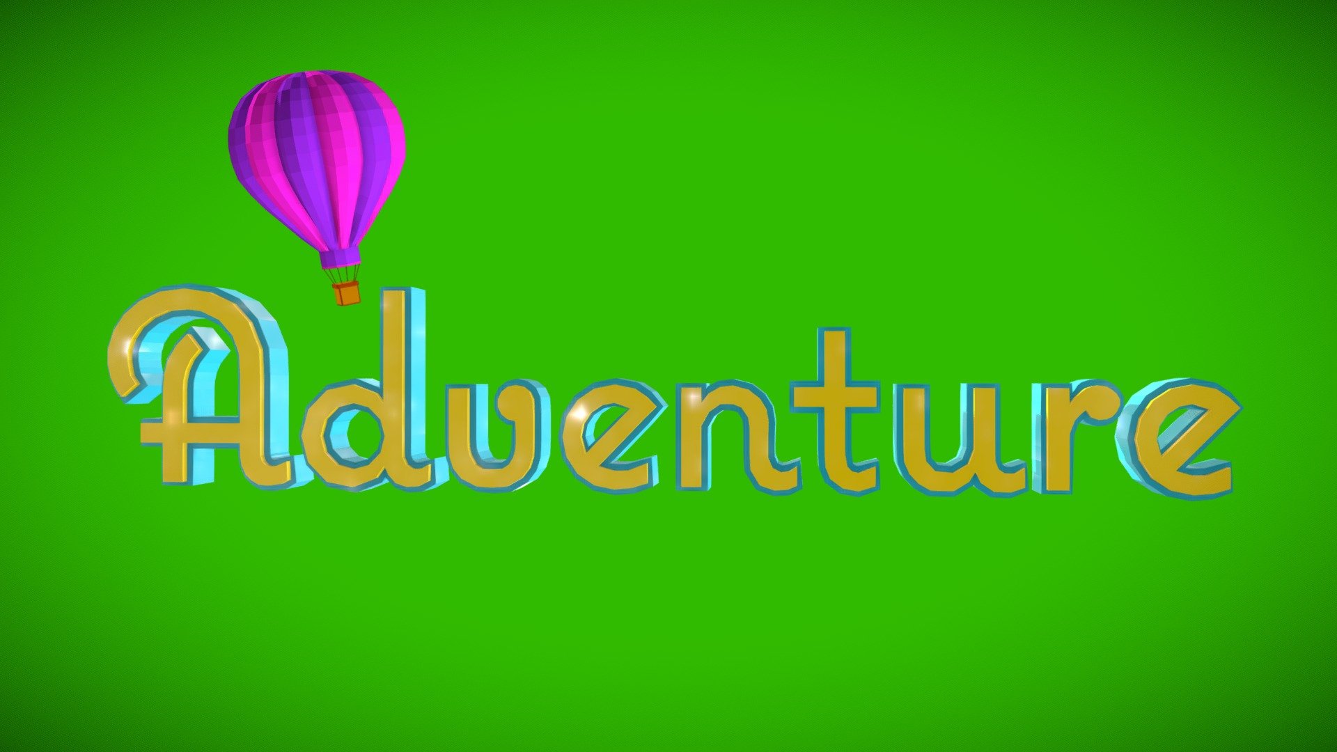 Adventure Text - 3D model by mosak [c88f7b7] - Sketchfab