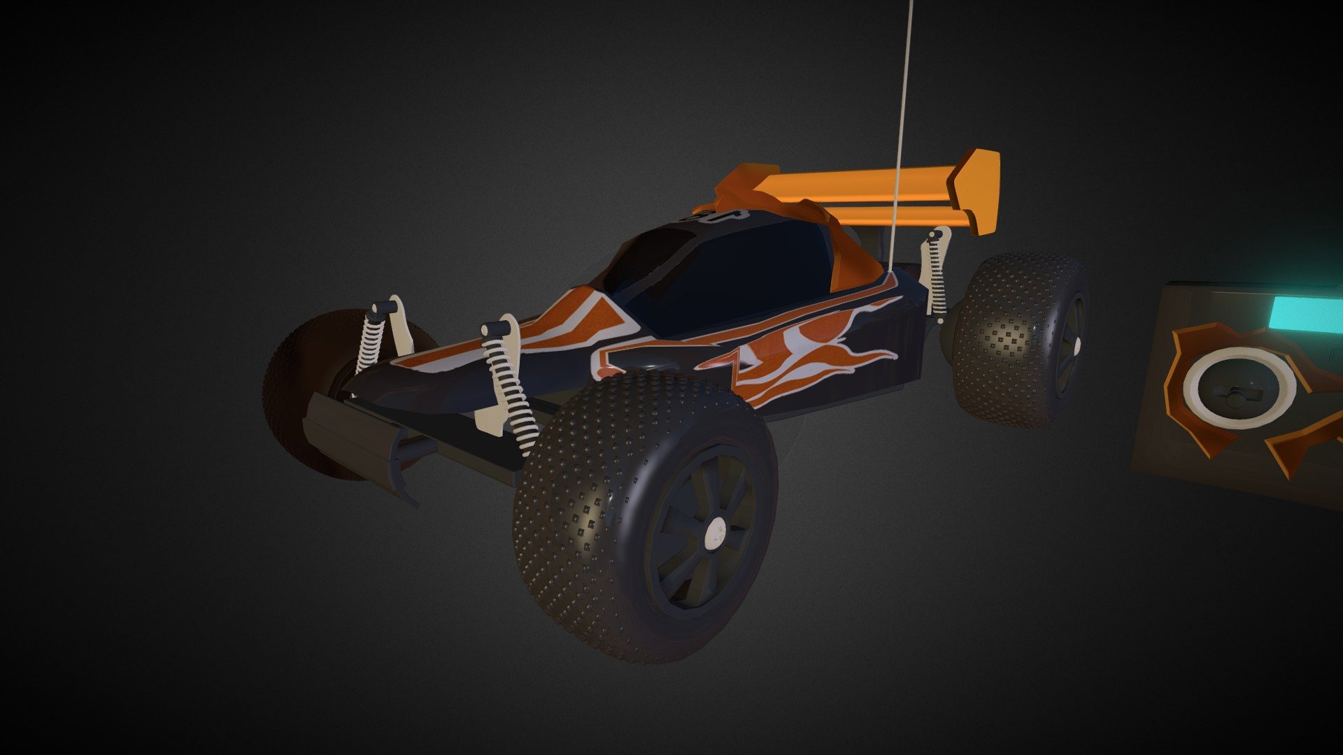 RC Car w/Controller - 3D model by 3DS [c8919d1] - Sketchfab