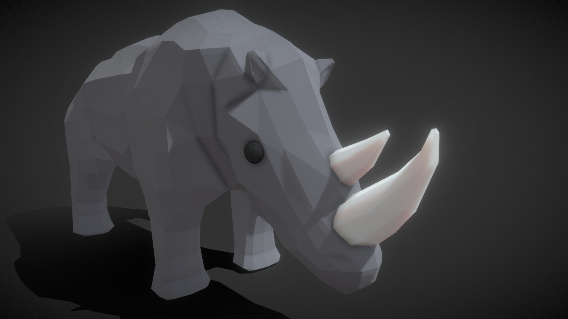 Low Poly Rhino - Download Free 3D model by Dylan (@DylanSpin) [c8940dc ...