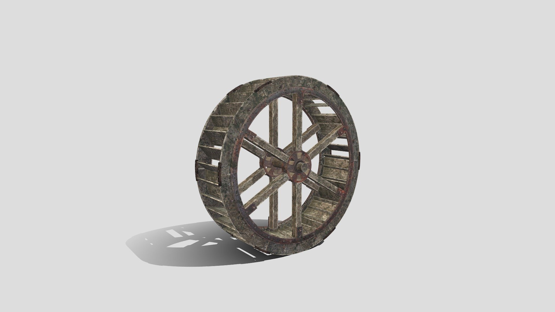 Water Wheel - Download Free 3D model by MaX3Dd [c895b15] - Sketchfab