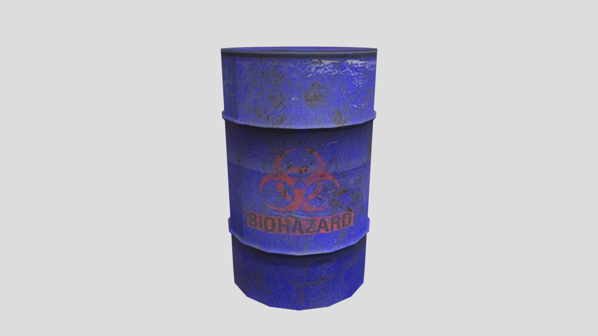 Blue Barrel - Download Free 3D model by QuickDriftVR [c895ff7] - Sketchfab