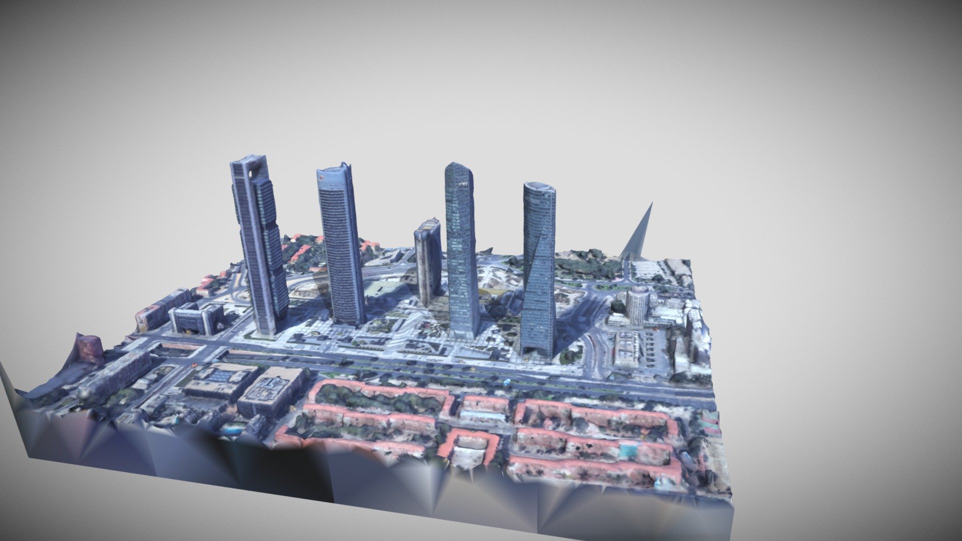 Cuatro_torres_Madrid_400K - 3D model by BorjaRD Aerial (@BorjaRDAerial ...