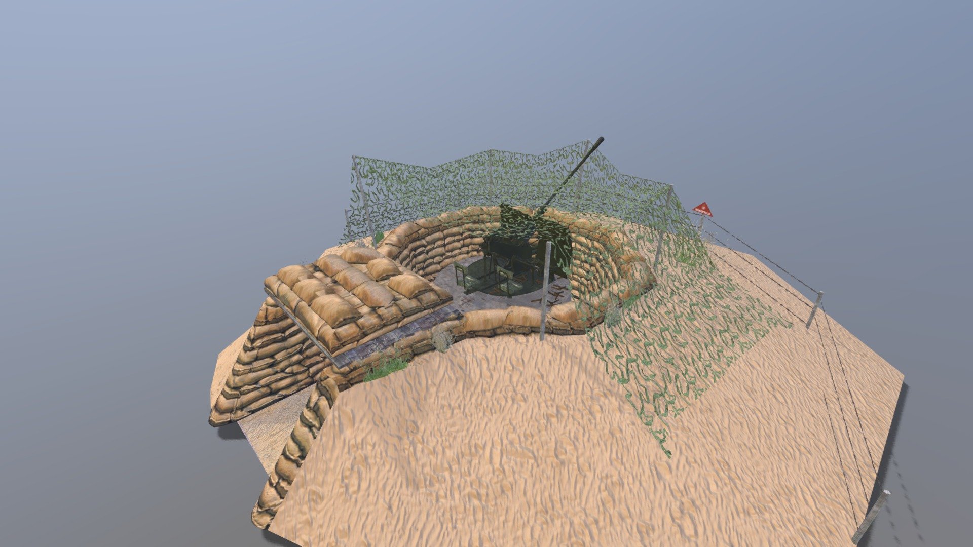 AA Gun Emplacements - 3D model by Rudolf Rednose (@rudolf-rednose ...