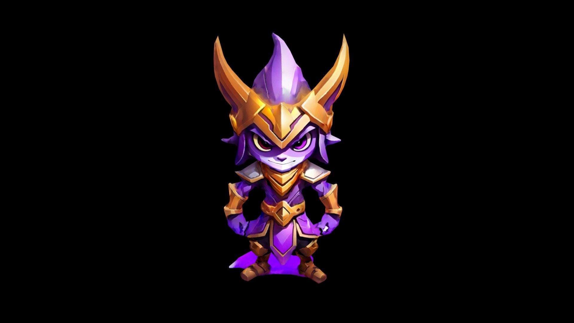 A digital drawing of a purple-skinned character - Download Free 3D ...