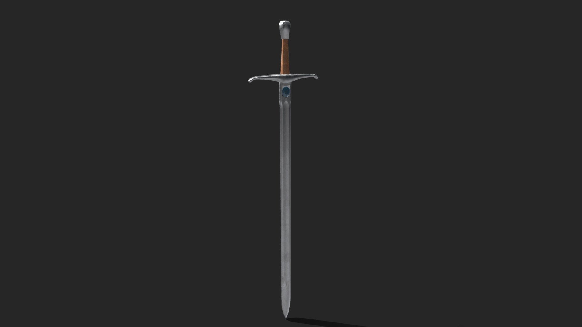 Medieval sword with jewel - Download Free 3D model by FractalSpace ...
