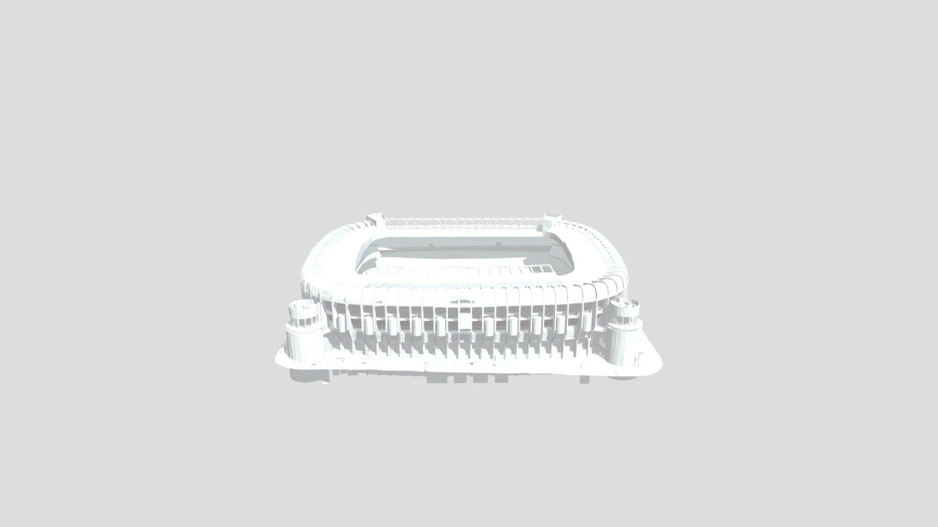 Estadio Santiago Bernabeu - Real Madrid CF - 3D model by Ihnder ...