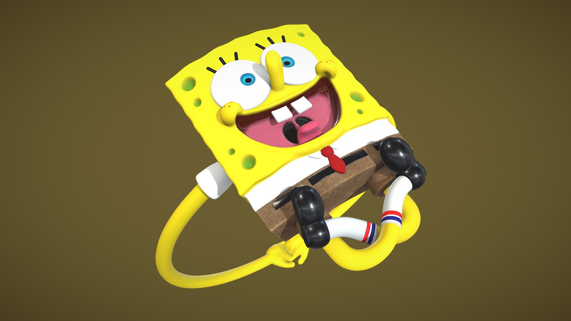 SpongeBob Ring _ game ready - 3D model by fervinas [c8a1619] - Sketchfab