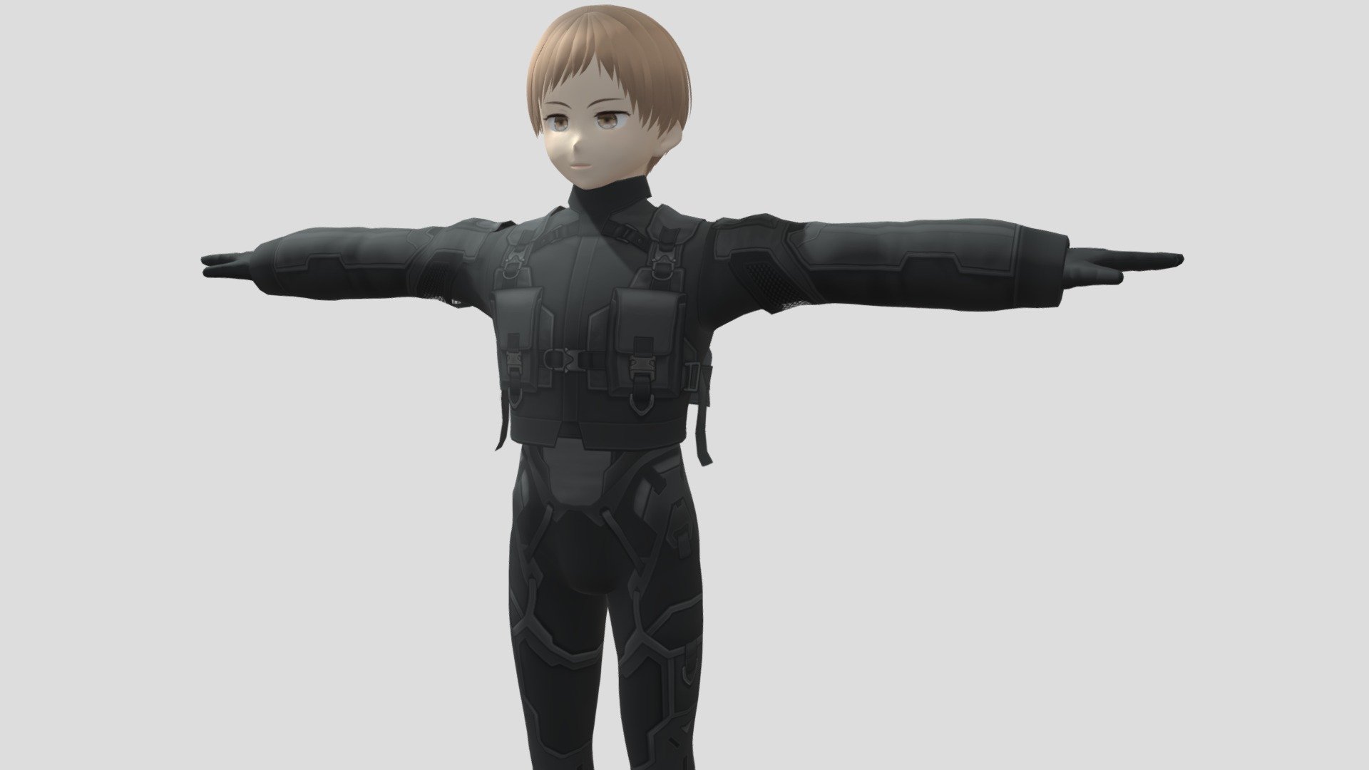 【Anime Character】Armor Male (V1/Unity 3D) - Buy Royalty Free 3D model ...