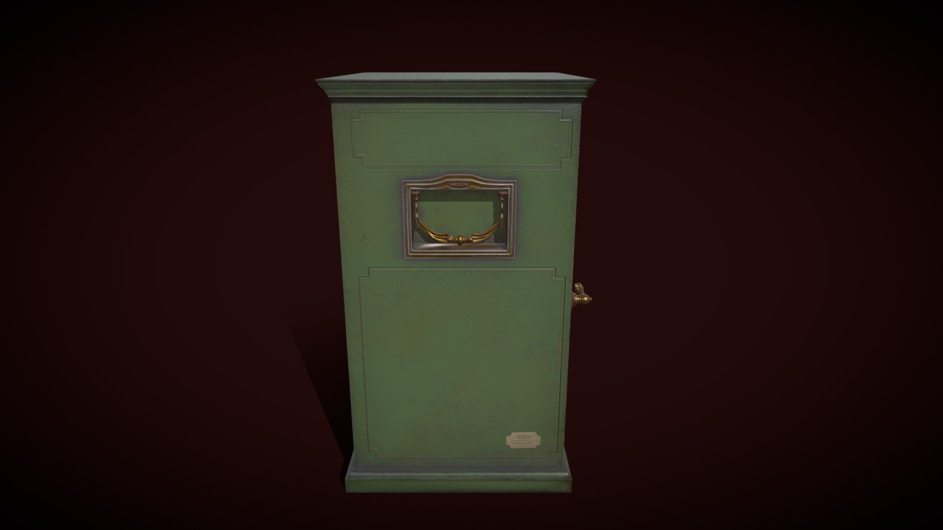 Safe Vintage - 3D model by Natalia_Poremba [c8a63e5] - Sketchfab