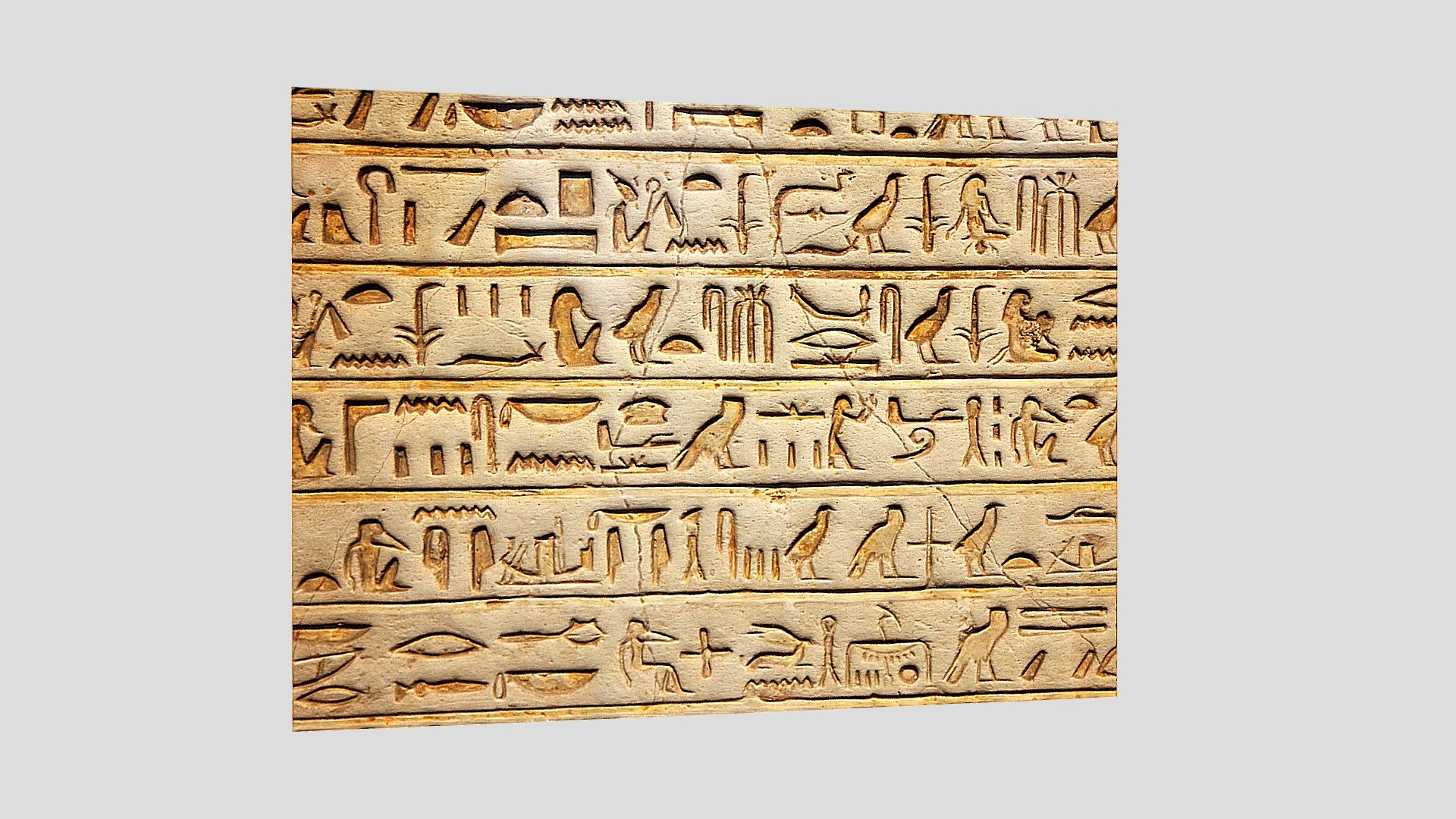 Ancient Egypt-hieroglyph - 3D model by SENSIET (@asensio) [c8aa535 ...