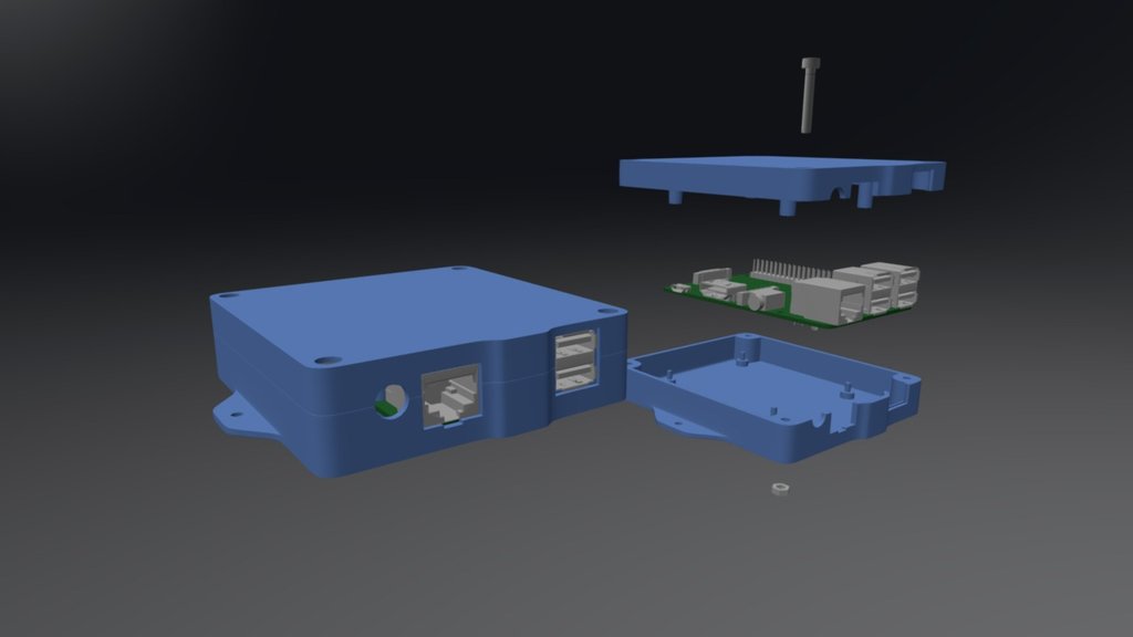Raspberry Pi2 Case - 3D model by ckroll [c8aca1c] - Sketchfab