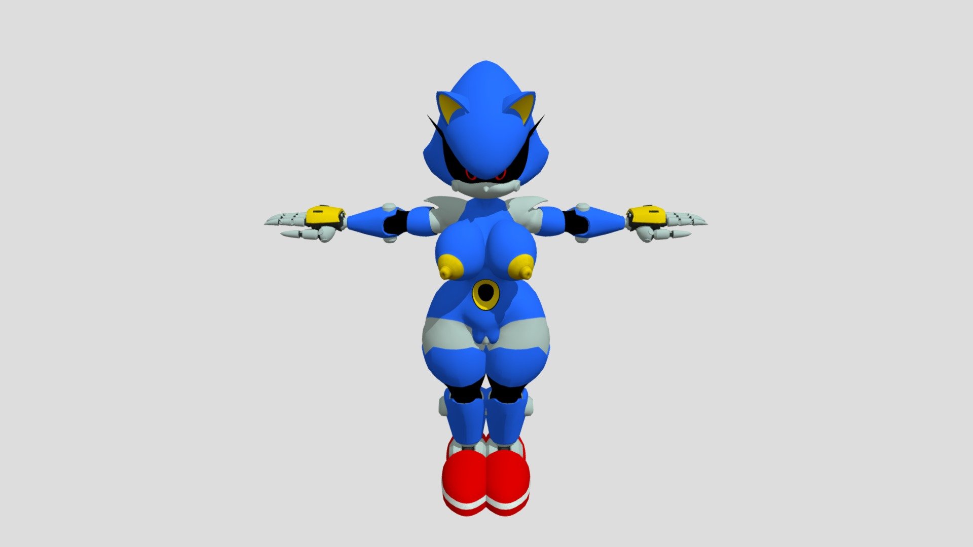 Female metal sonic - Download Free 3D model by ...