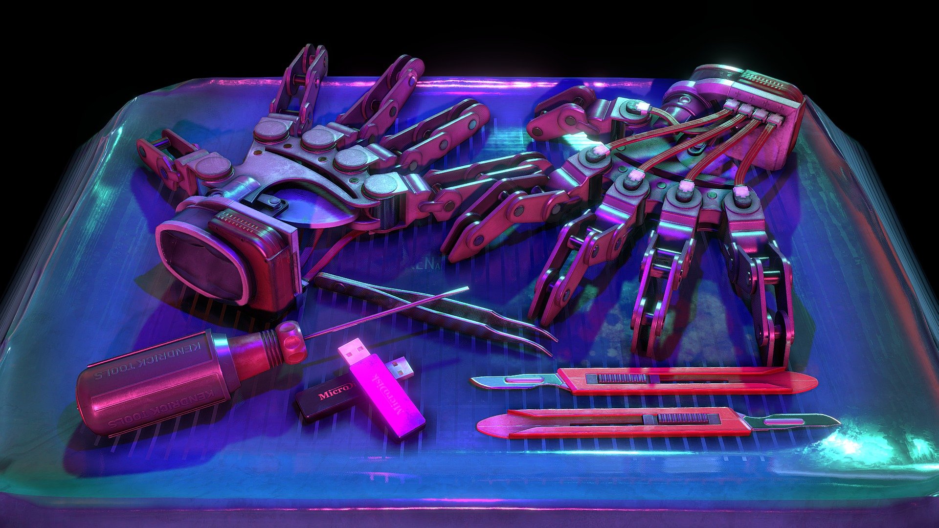 Bionic Surgeon's Table - 3D model by Kendrick Russell (@Buce) [c8ad2aa ...