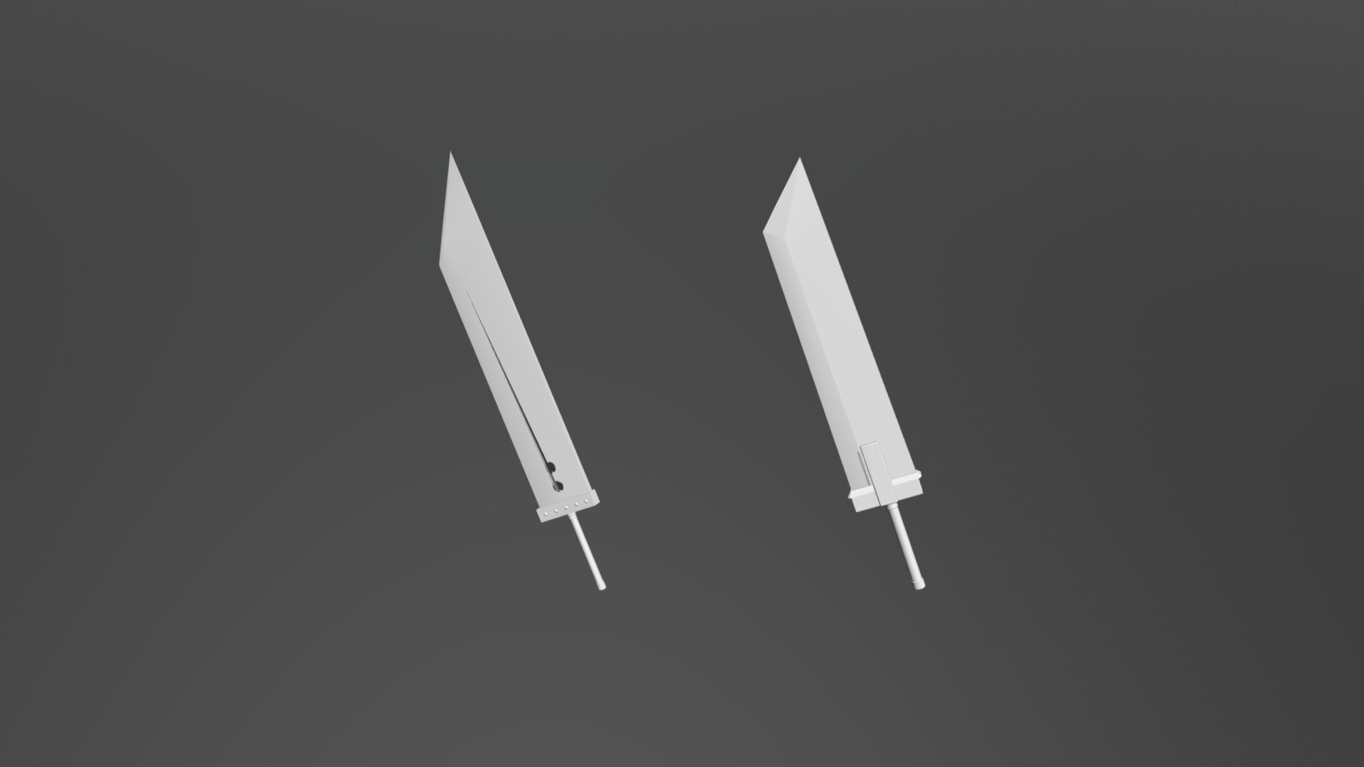 Buster Swords - 3D model by blackety [c8ad769] - Sketchfab