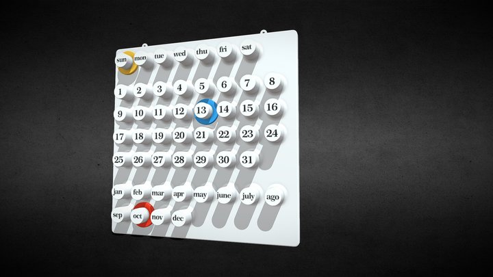 Calendar 3D models - Sketchfab
