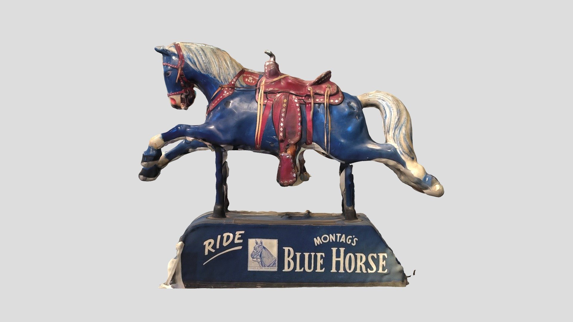 Montag Brothers Blue Horse - Download Free 3D model by joelsilverman ...