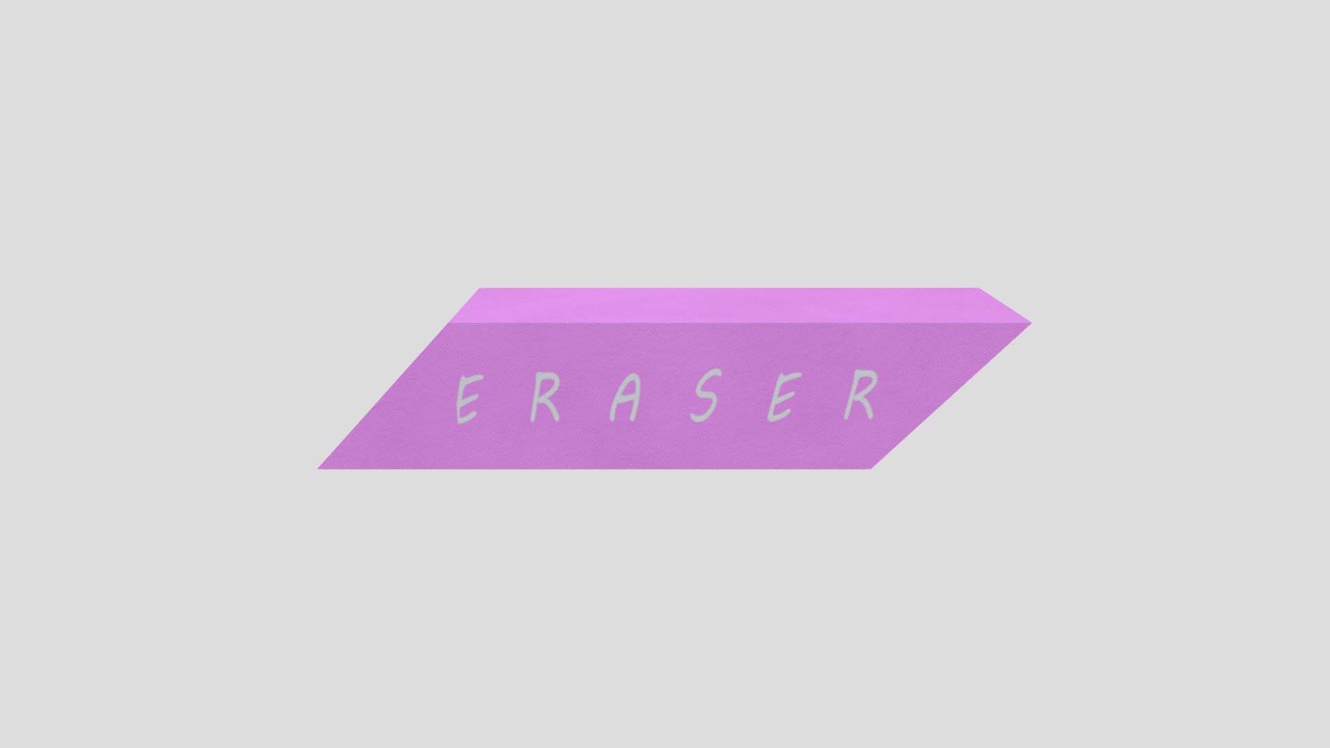 Eraser - 3D model by ljroberts [c8b564a] - Sketchfab