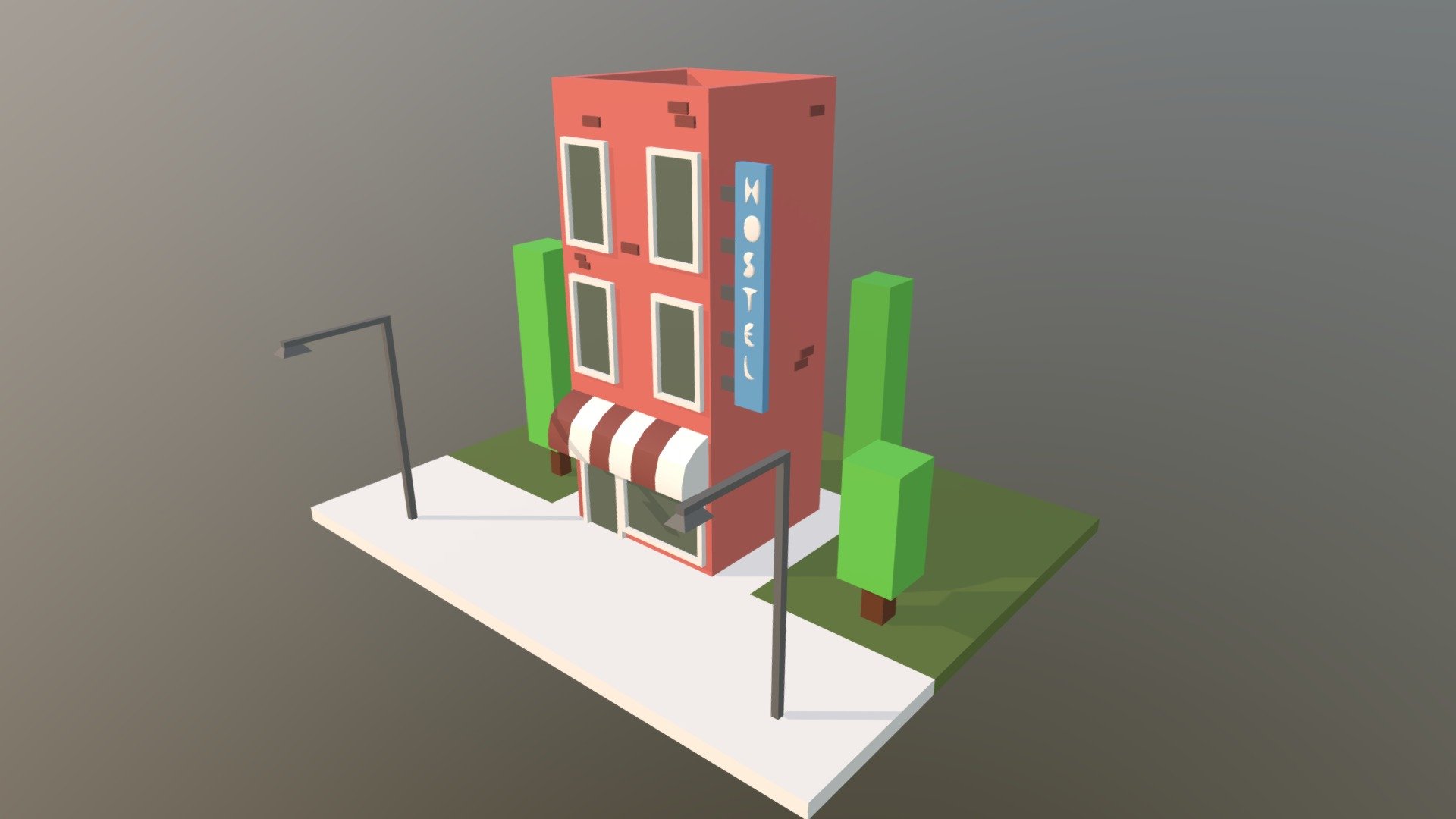 Hostel - 3D model by ChompChomp [c8b6dfd] - Sketchfab