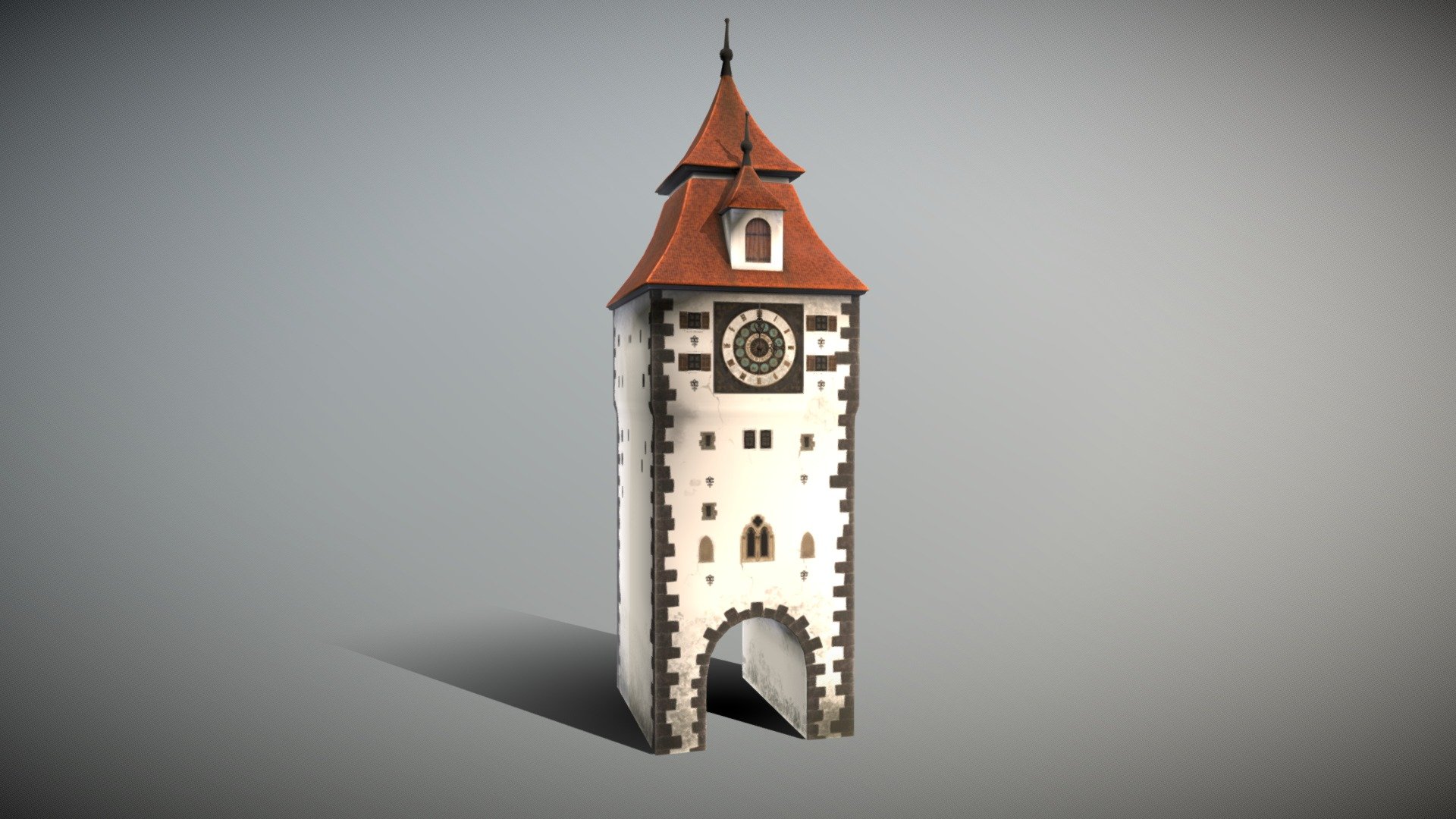 Clock Tower-2 - 3D model by VR 360° Expert (@vr360expert) [c8b71e5 ...