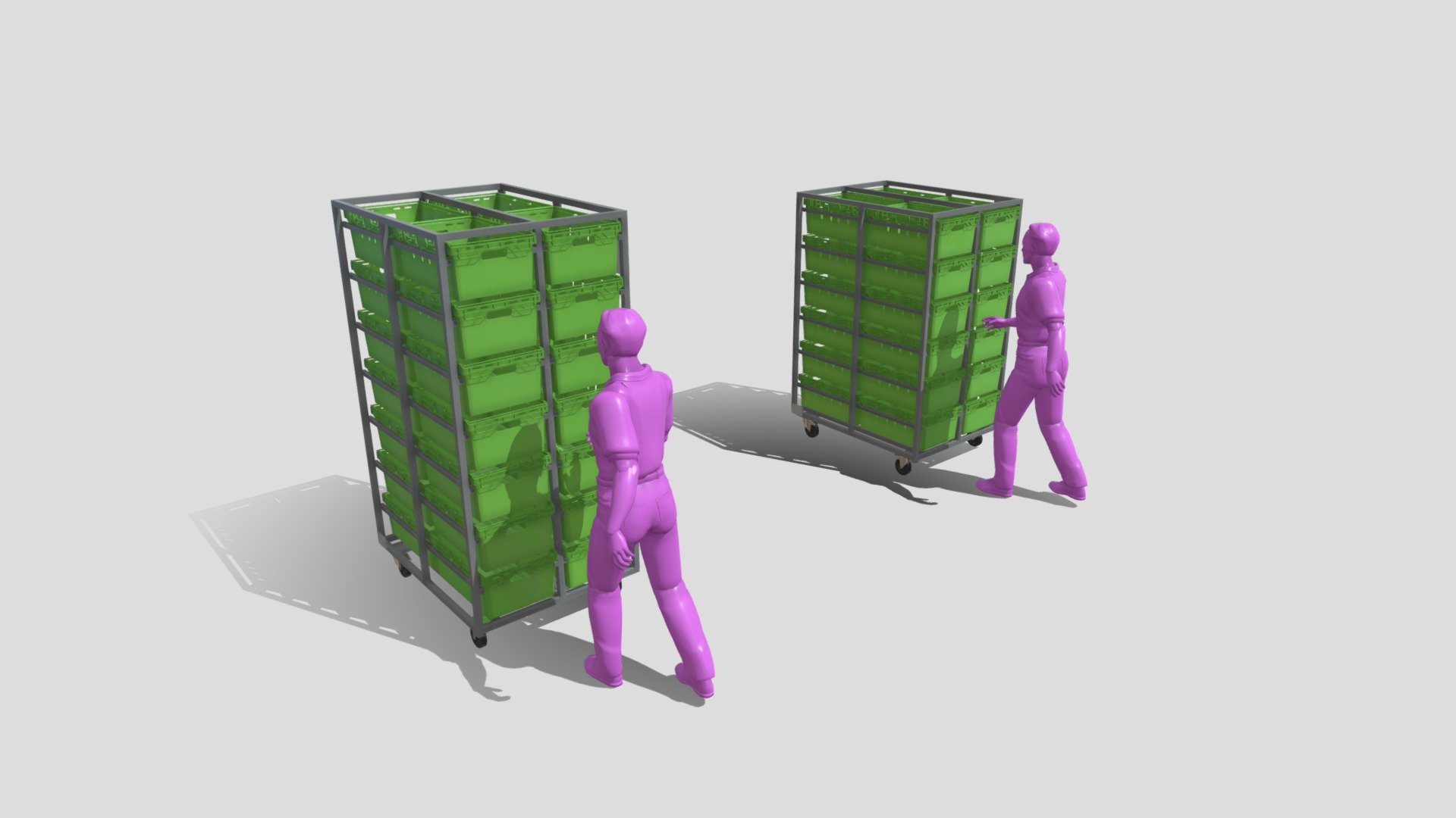 WAITROSE TROLLEY OPTION 1 AND 2 - 3D model by 3D-VIEW (@Jake ...