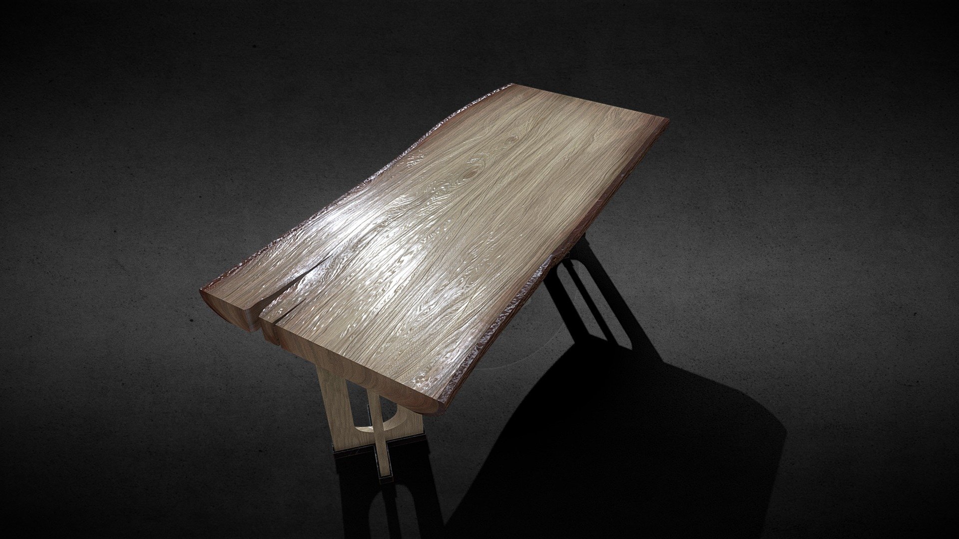 Rustic Wooden Table - Buy Royalty Free 3D model by ECHO (@Echo.3D ...