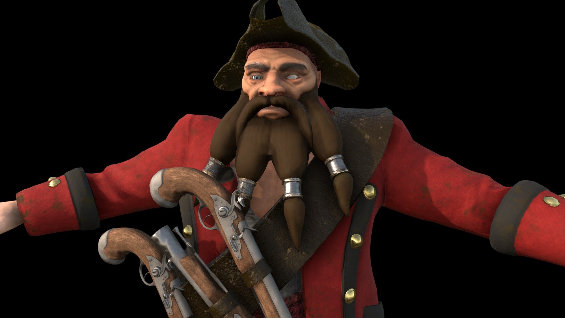 Pirate Captain - 3D model by tonygrinayde_ (@tonygrinayde) [c8c0e18 ...