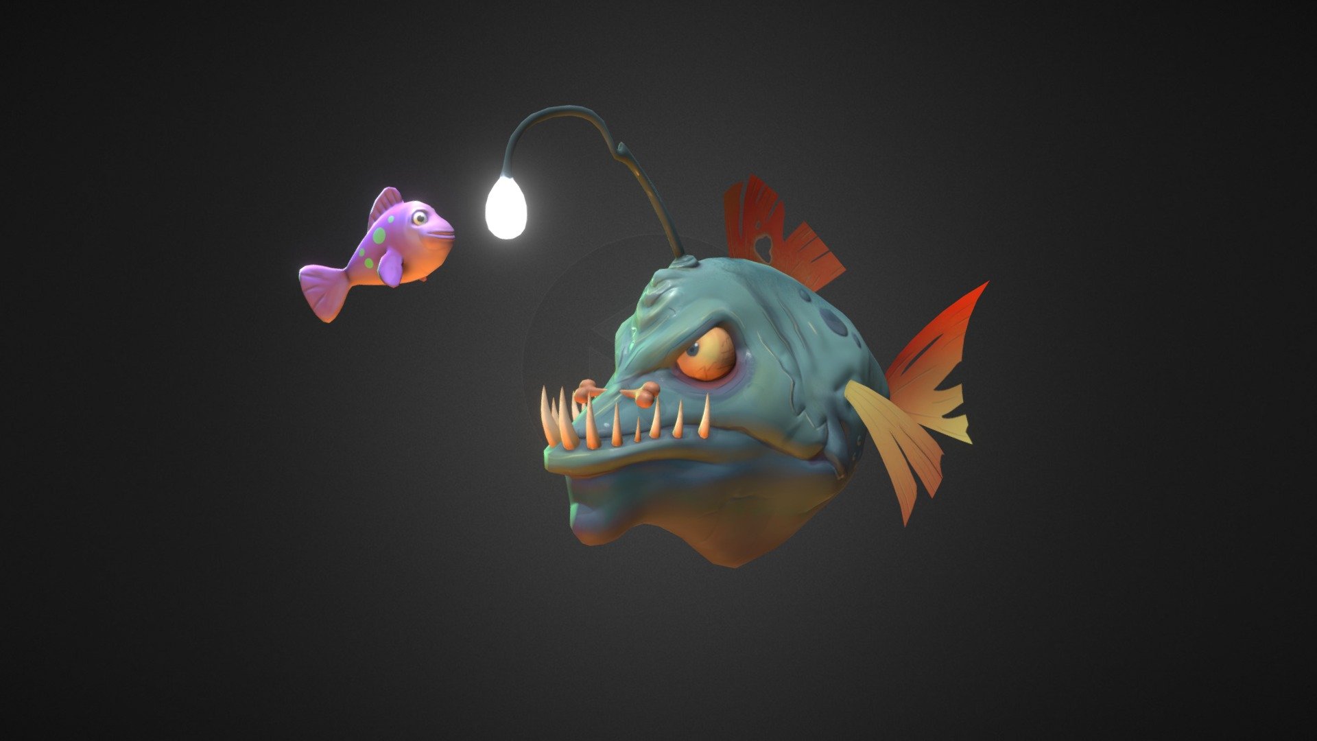 AnglerFish - 3D model by Jax_Murderer [c8c2498] - Sketchfab
