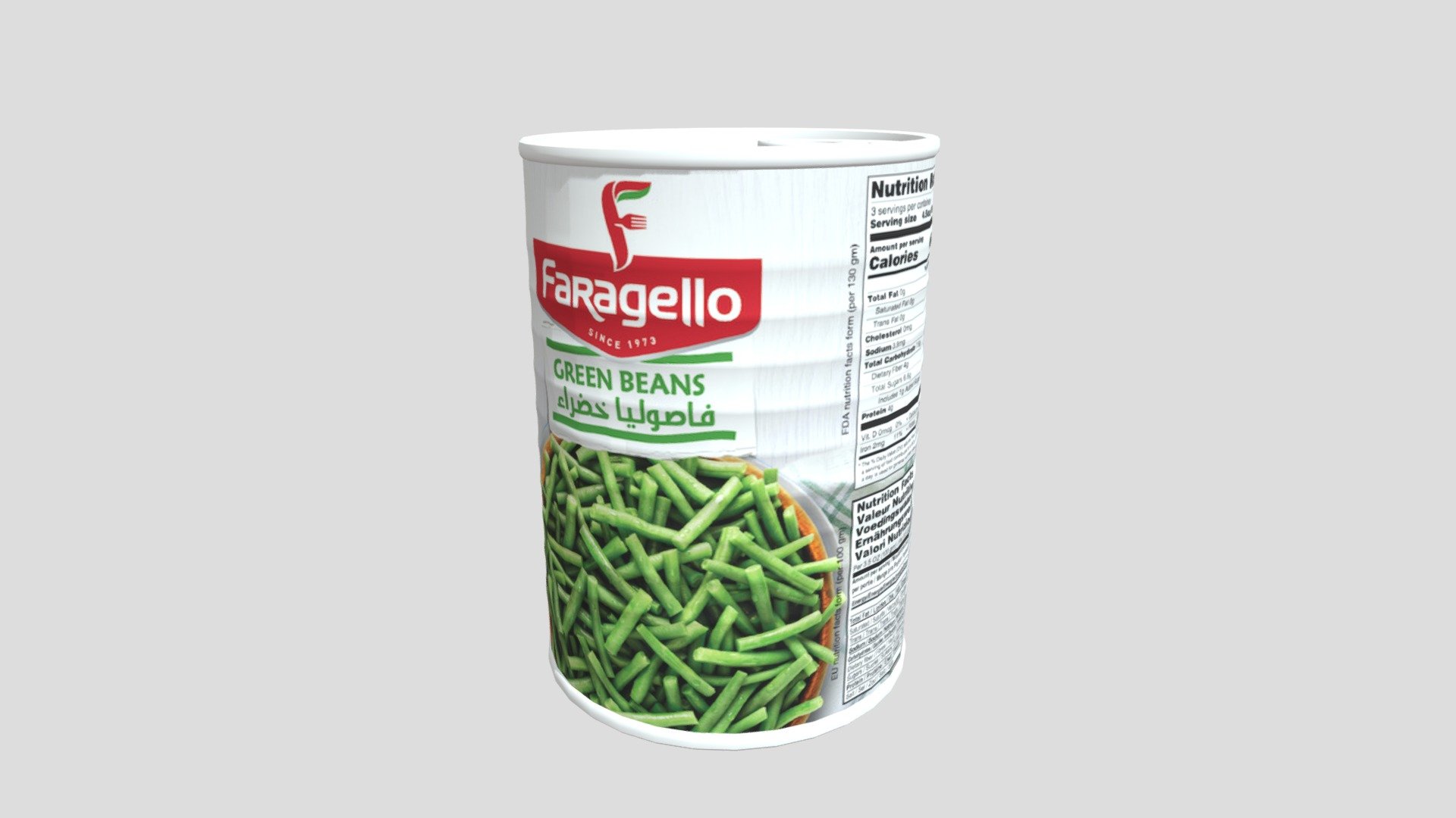 green beans can - 3D model by eyes360vr [c8c2d2a] - Sketchfab