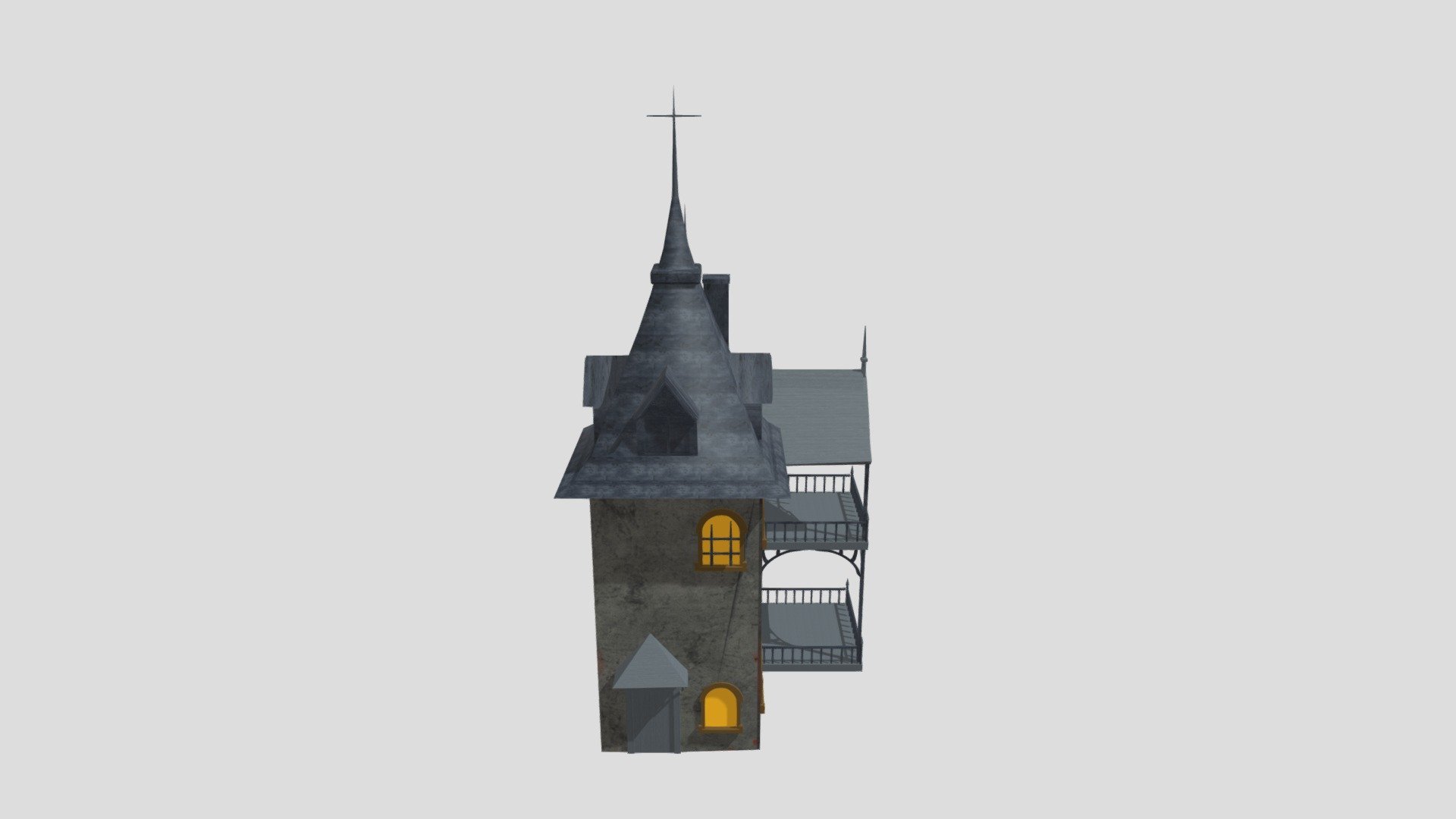 Creepy House - 3D model by Mario_Vazquez [c8c4323] - Sketchfab