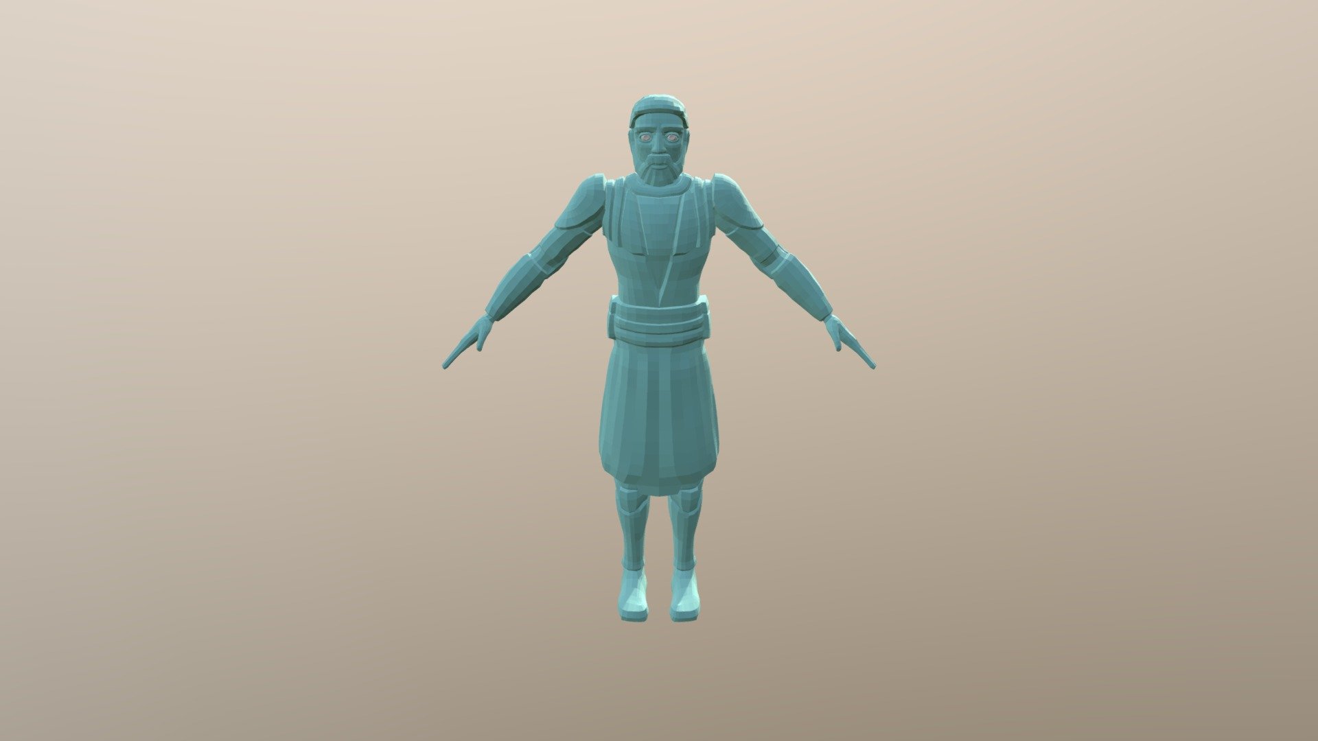 Obi-Wan Clone Wars Model Retopology - 3D model by thalessaber [c8ca344 ...