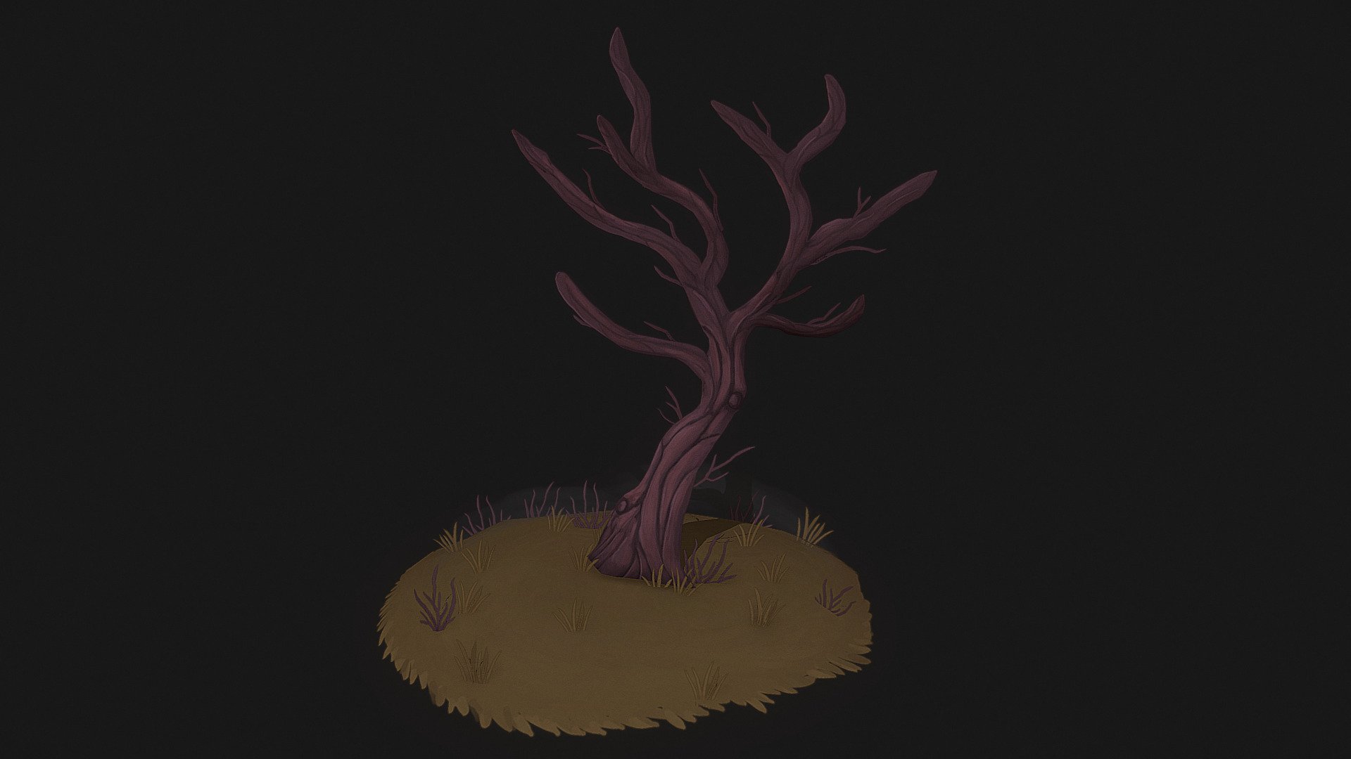 Spooky 2.5D Tree - CGMA - 3D model by RU55ELL914 [c8cab0e] - Sketchfab