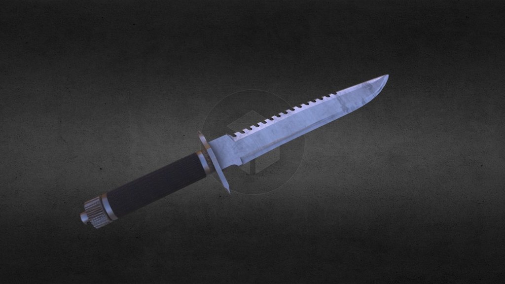 Rambo Knife - 3D model by reapermediasr [c8cb0cf] - Sketchfab