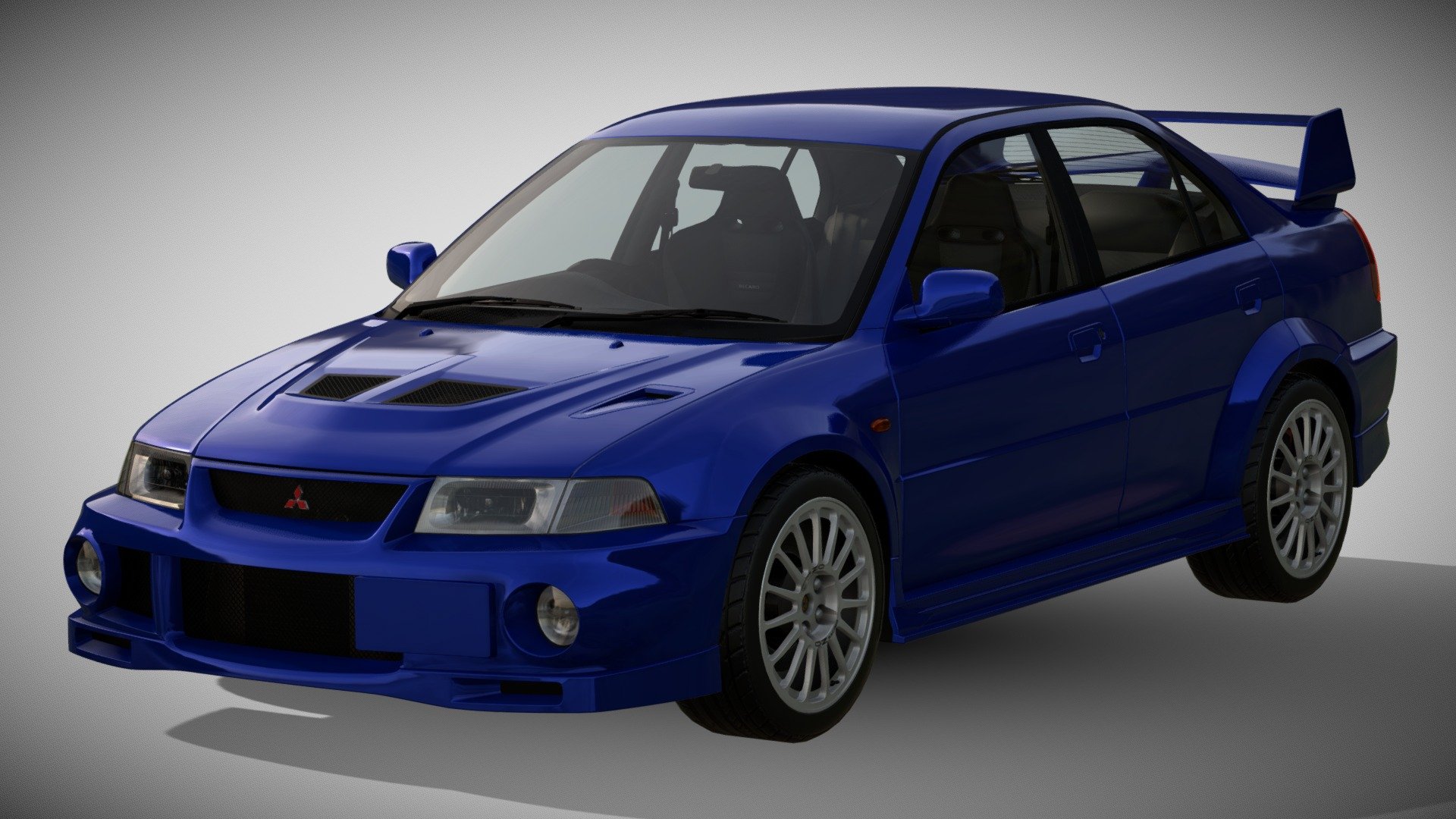 1999 Mitsubishi Lancer Evo VI GSR - Download Free 3D model by Ddiaz ...