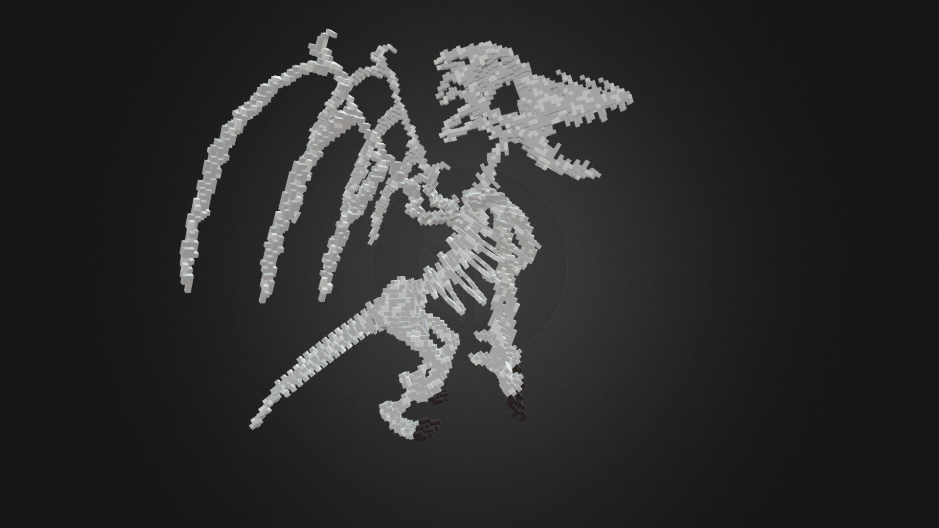 SkeletonDragon | Growl Animation - 3D model by FruskyGames (@Thomassv ...