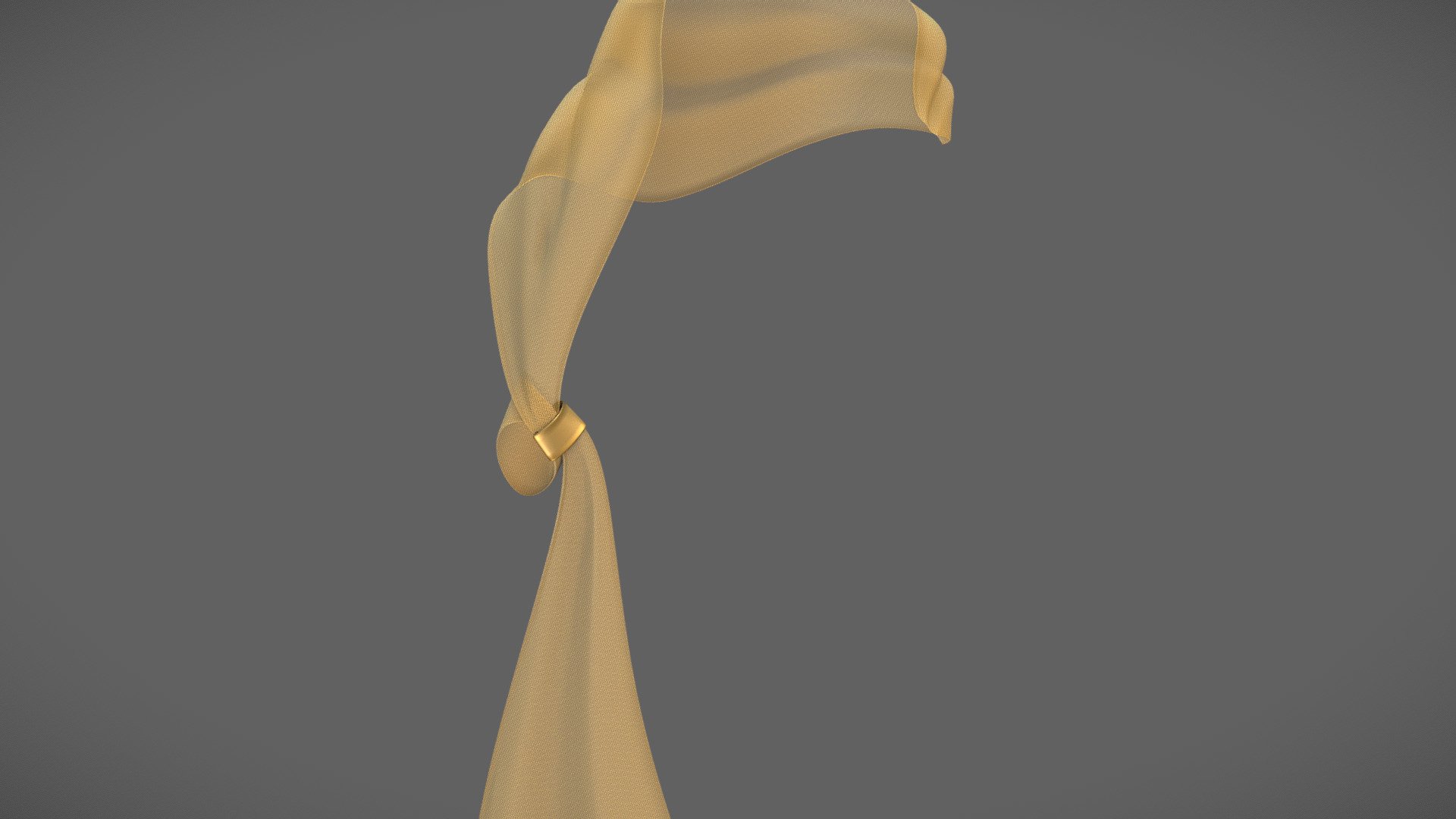 Female Over Shulder Elegant Tulle Shawl - Buy Royalty Free 3D model by ...