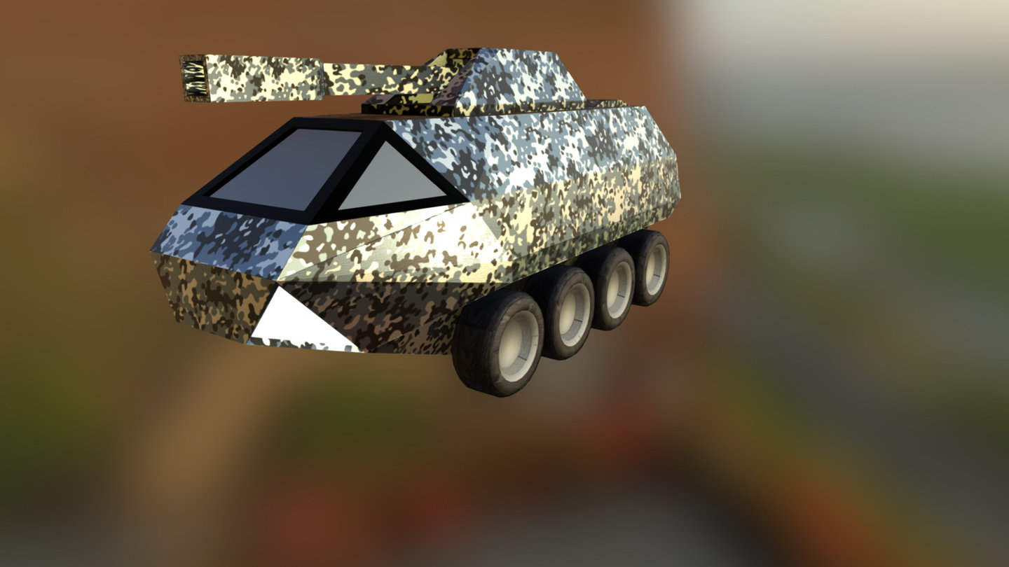 Scifi Laser Tanks 3 - 3D model by Angel Ayala (@angelayala) [c8d0a12 ...