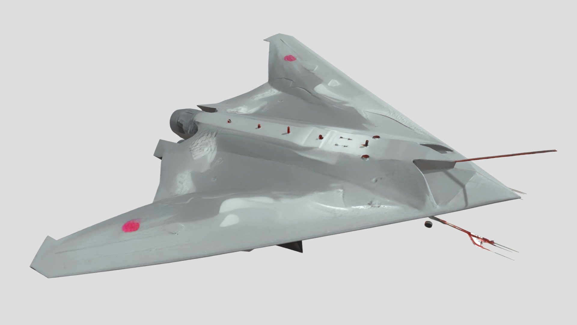 SU 70 Stealth unmanned combat aerial vehicle - Download Free 3D model ...