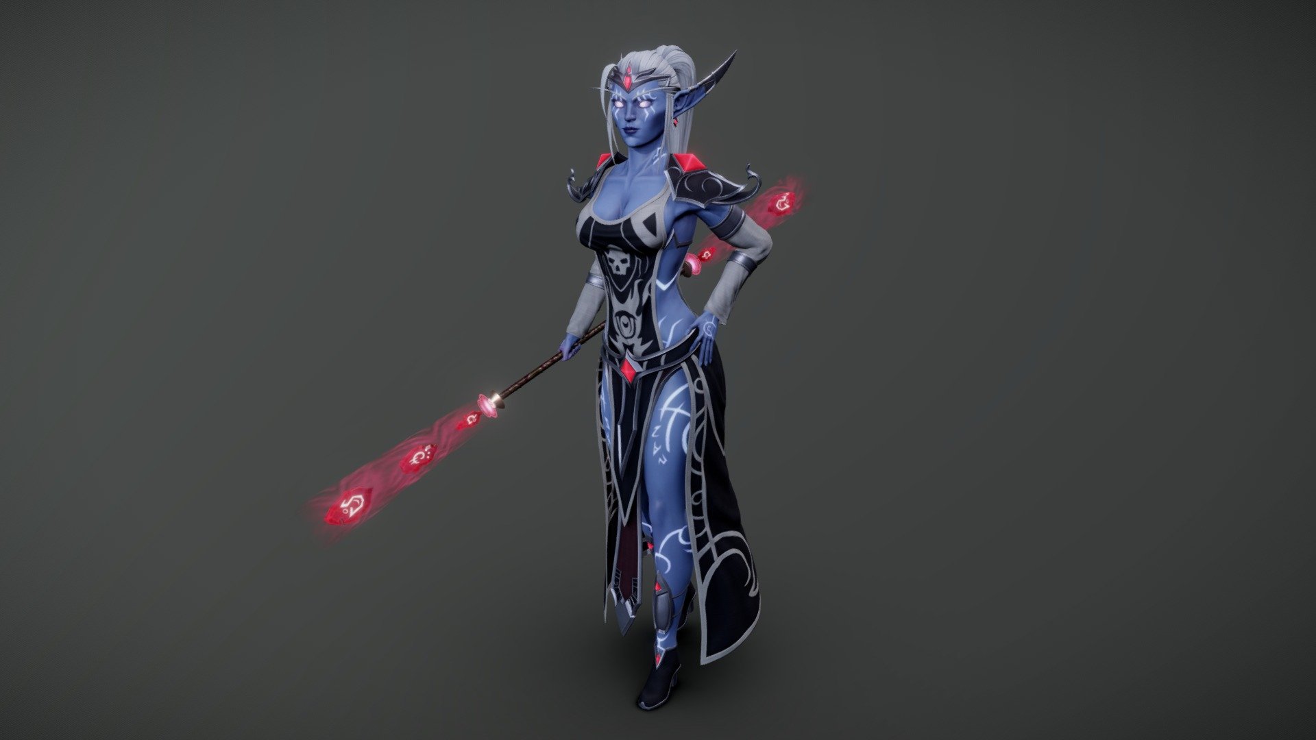WOW Nightborne Mage - 3D model by vilygota [c8d3946] - Sketchfab