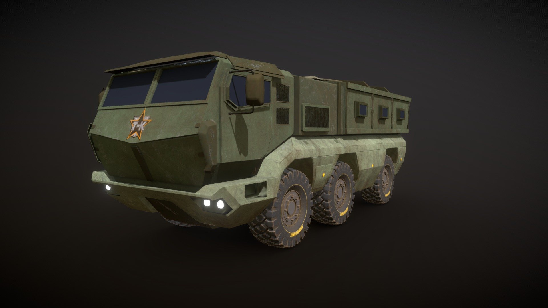 Kamaz Typhoon - 3D model by L.W. [c8d4974] - Sketchfab