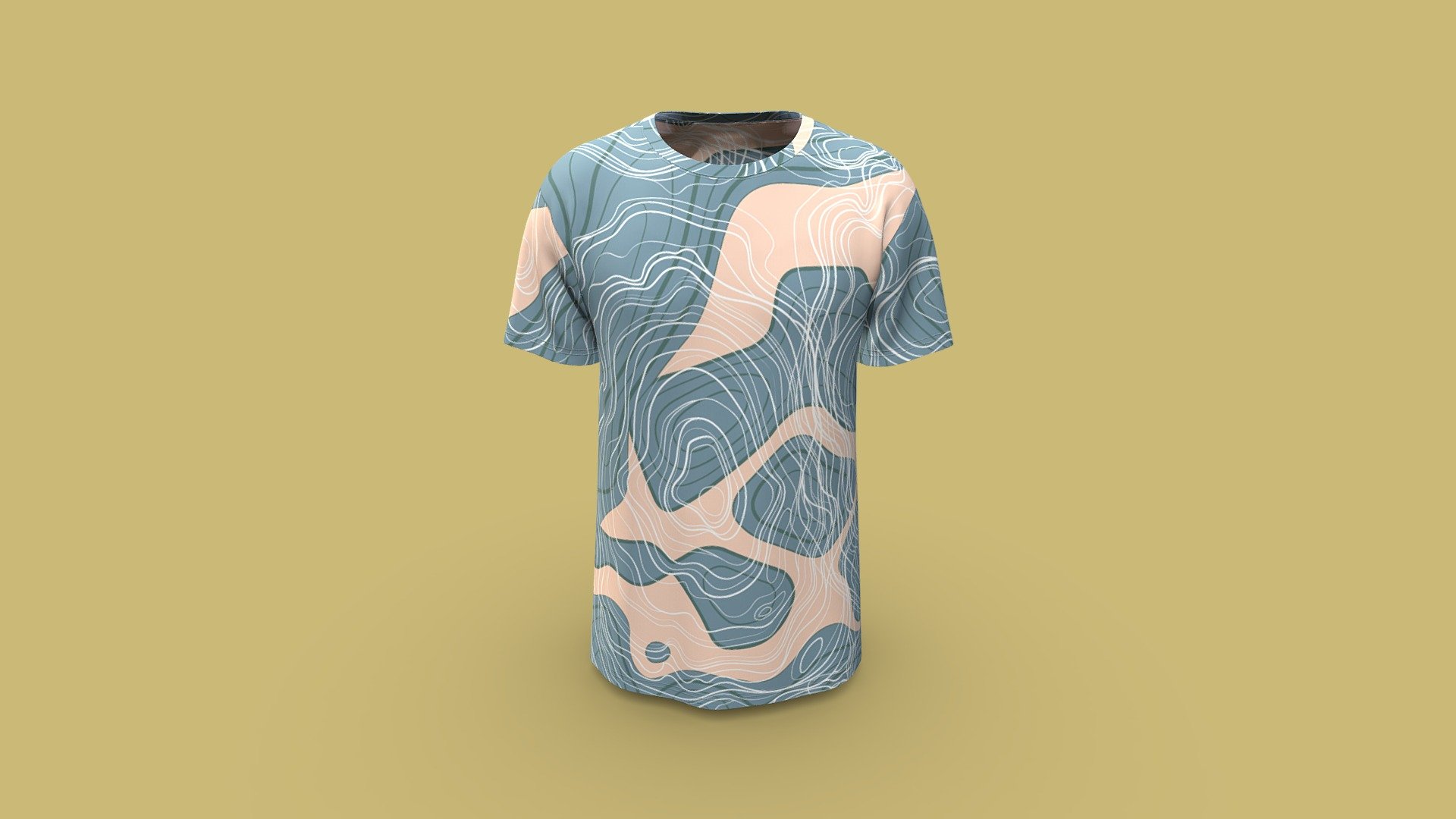 Round Neck Tee Design - Buy Royalty Free 3D model by Apparel-Fashion ...