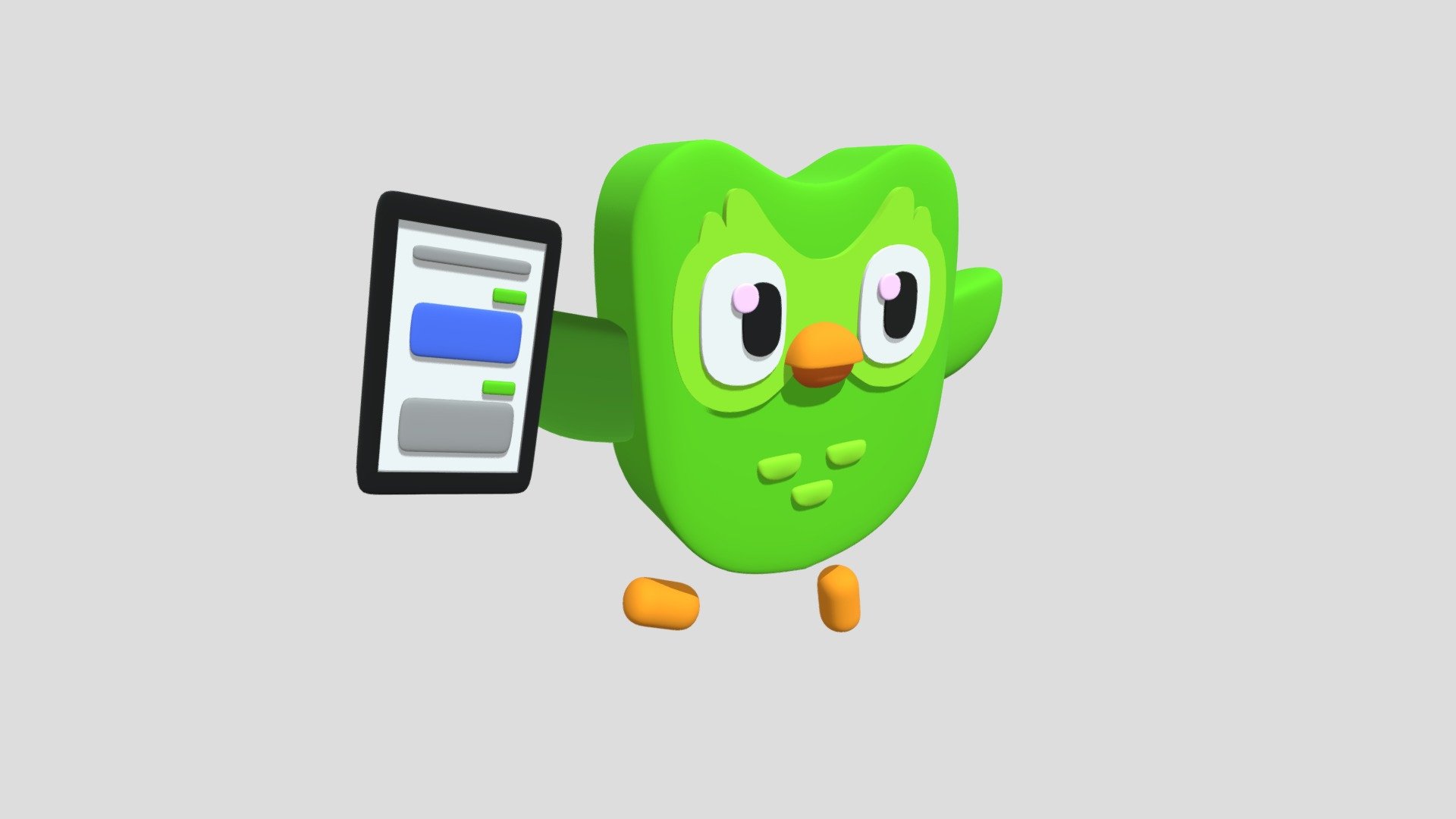 Duolingo Mascot 3D Model - Download Free 3D model by Jatomarlo ...