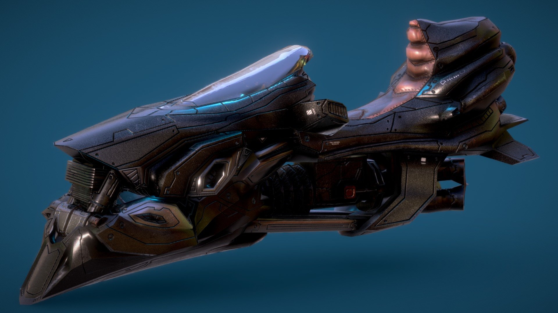 Hover Bike - ANUBIS - Buy Royalty Free 3D model by Hisqie Furqoni ...
