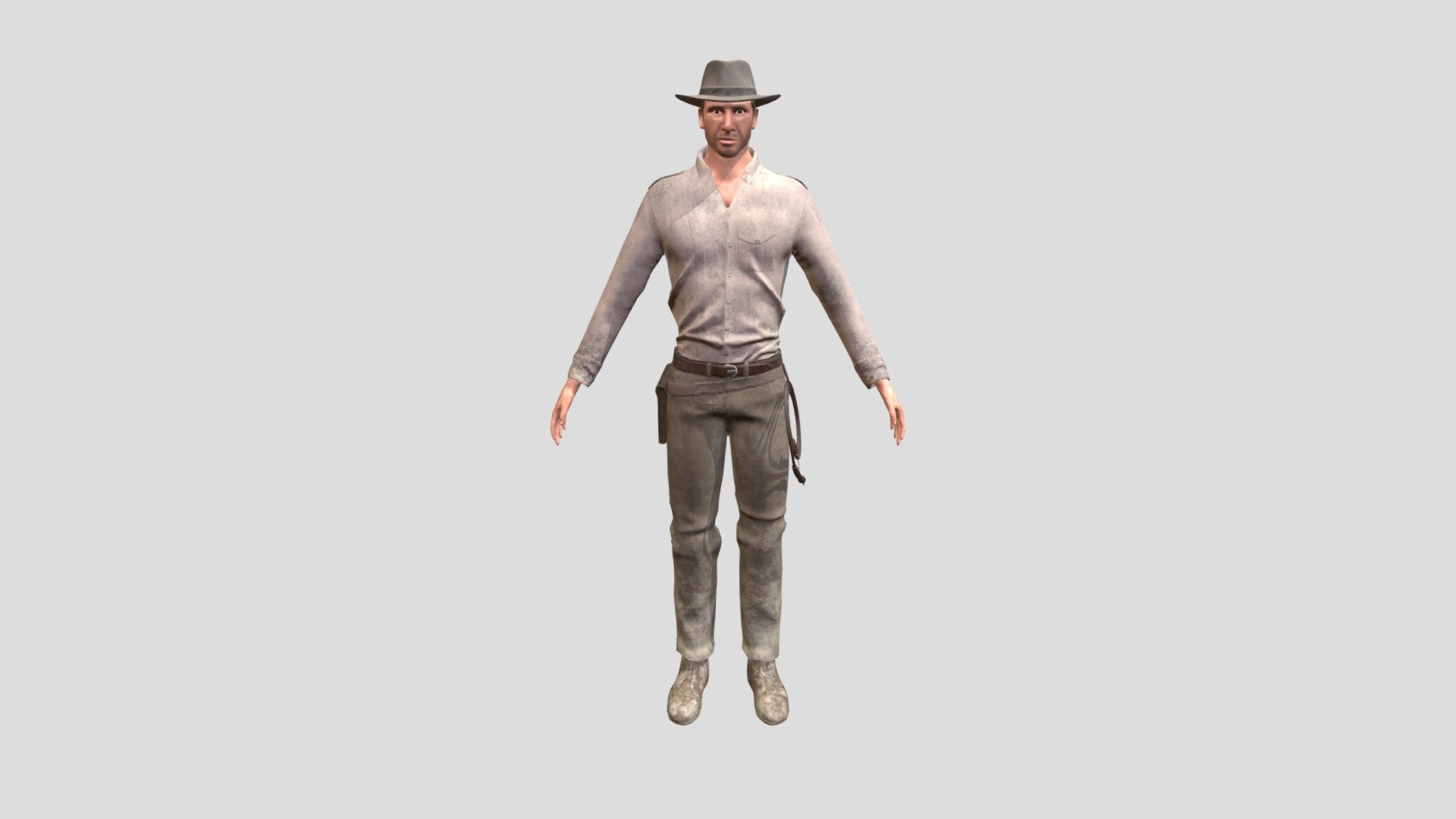 Harrison Fords Indiana Jones - 3D model by Cameron-Main [c8dda0e ...