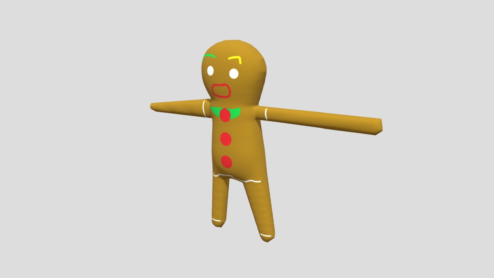 Gingerbread Man - Download Free 3D model by Lime Creation (@Lime90 ...