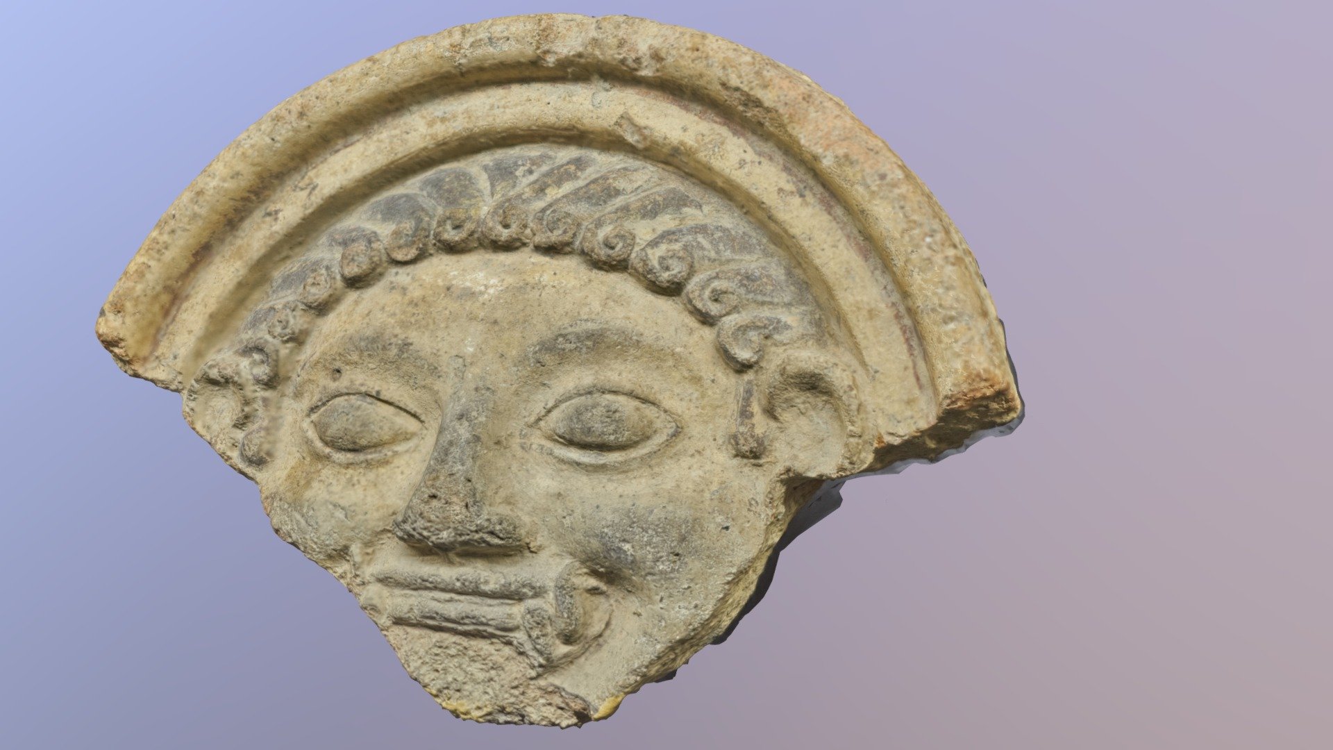 Antefixe gorgoneion - 3D model by Frédérique Bertrand - 3D Imago Urbis ...