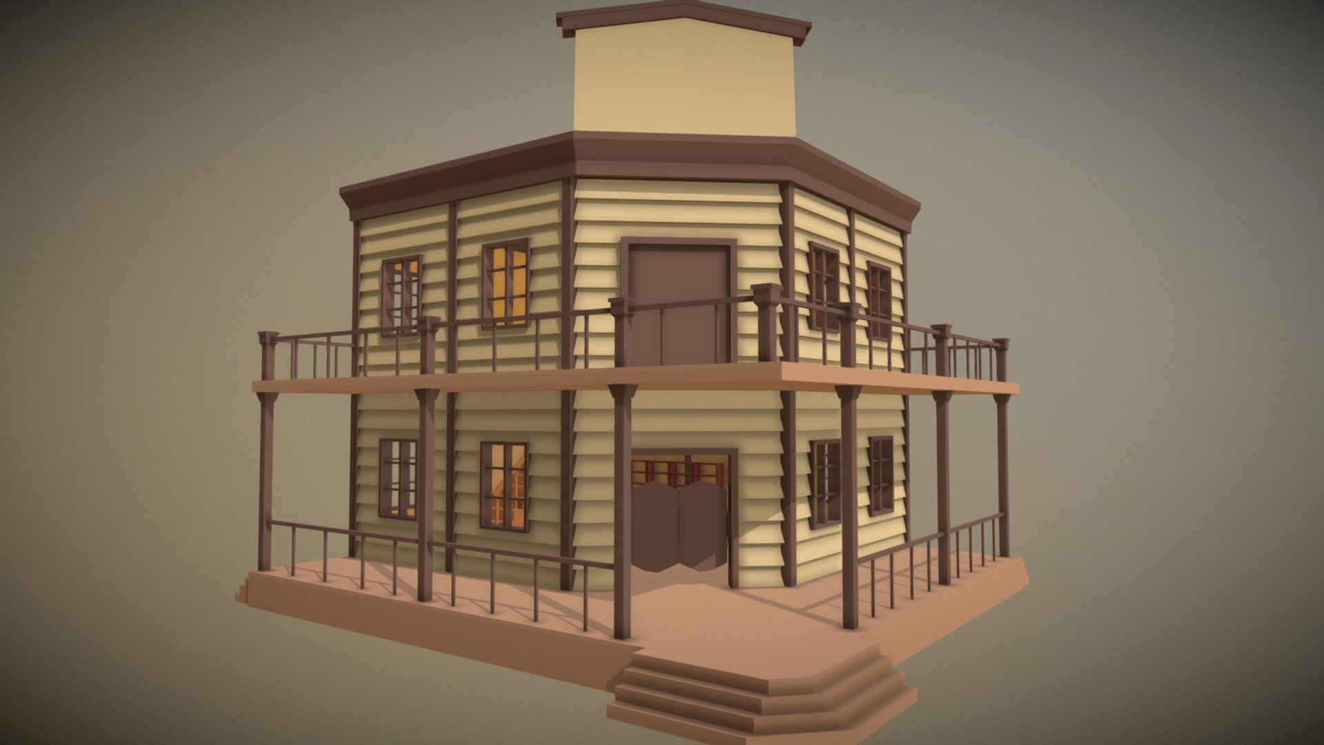 Saloon - 3D model by gallacs (@gallacs) [c8e2ab1] - Sketchfab