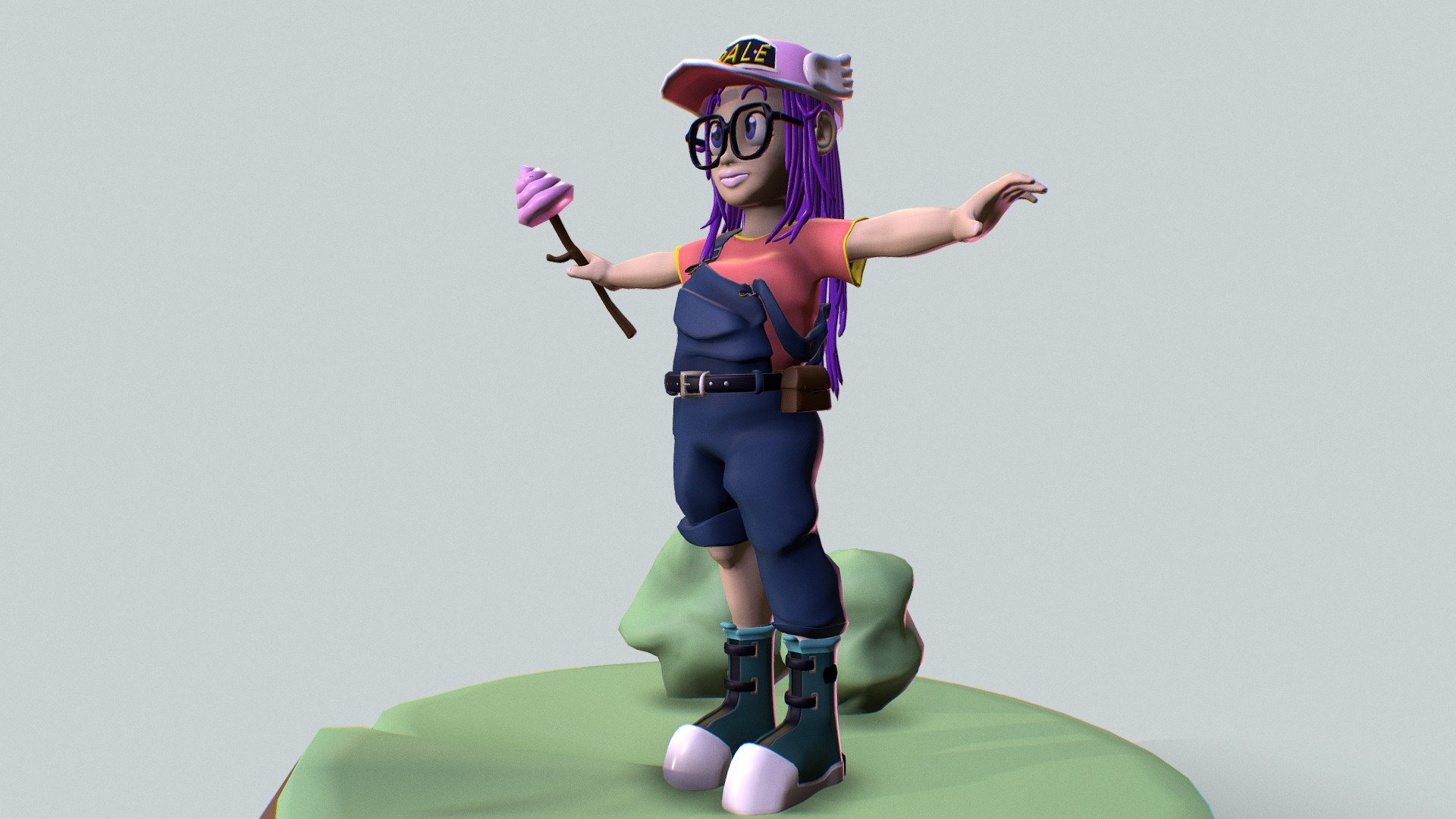Arale Dragonball - 3D model by Maddi López (@maddilopez44) [c8e516d ...