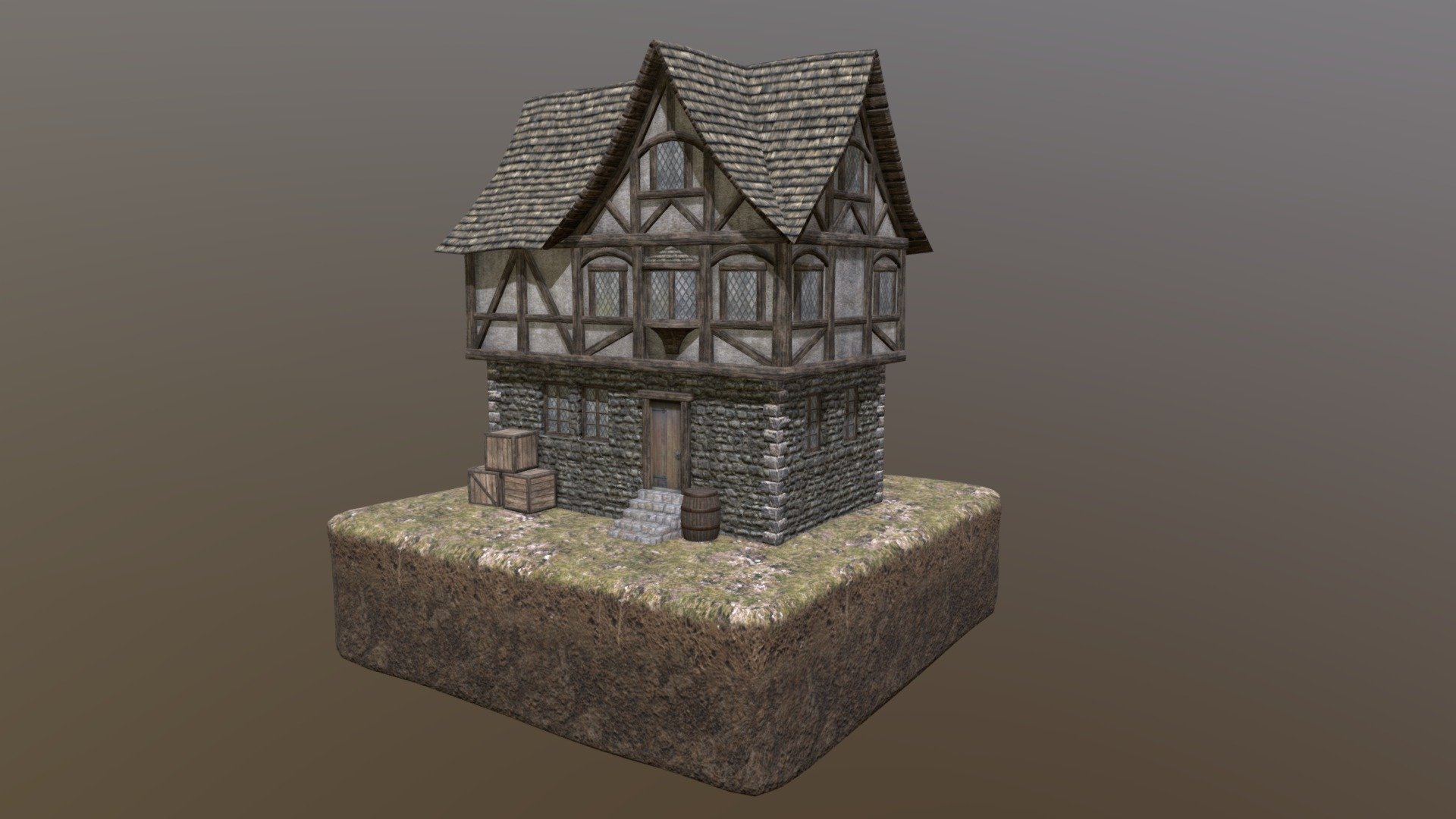 Medieval House 05 - 3D model by PhiMue [c8e7423] - Sketchfab